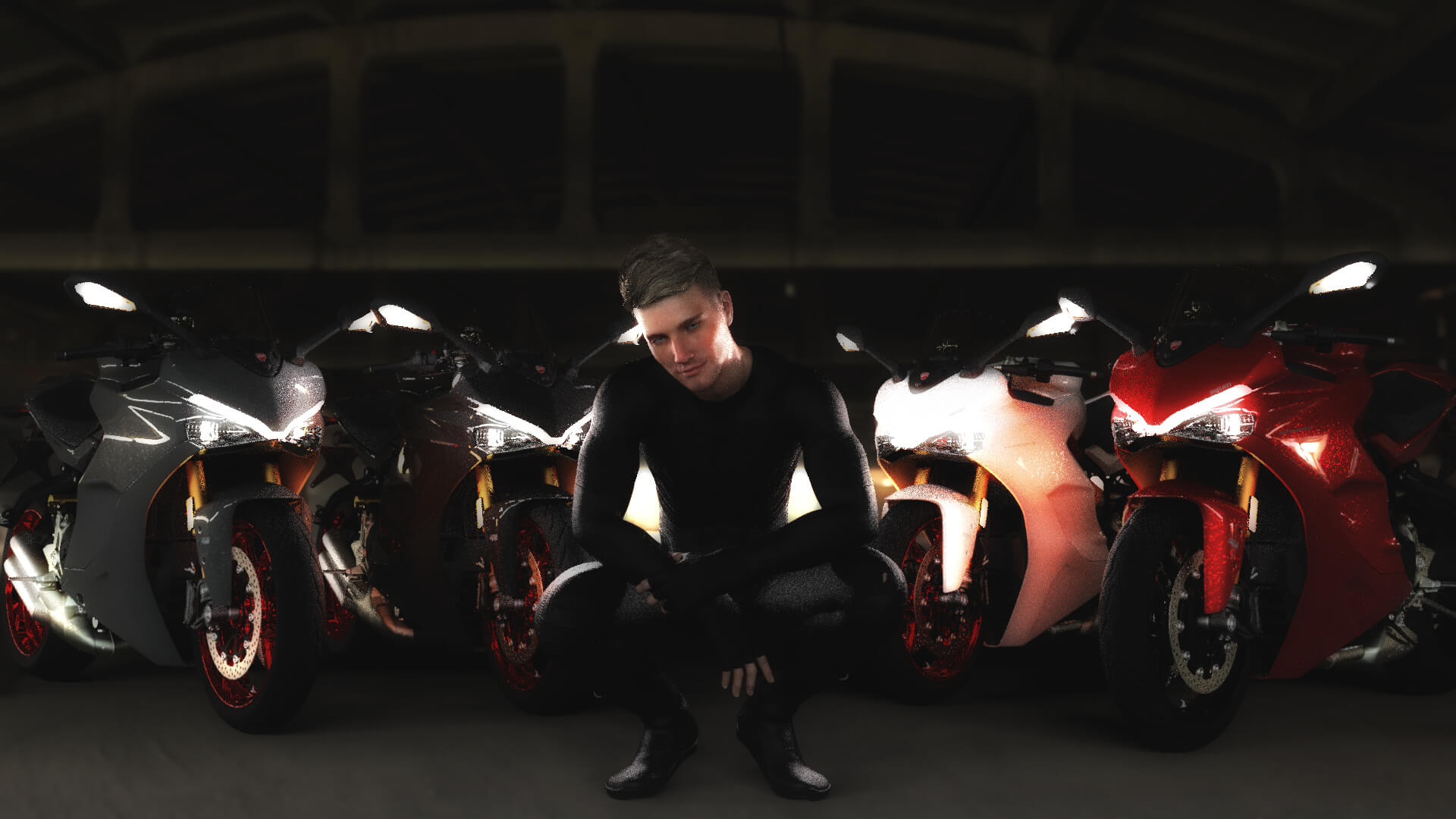 Ducati Motorcycle for DAZ Studio by nerdadantes