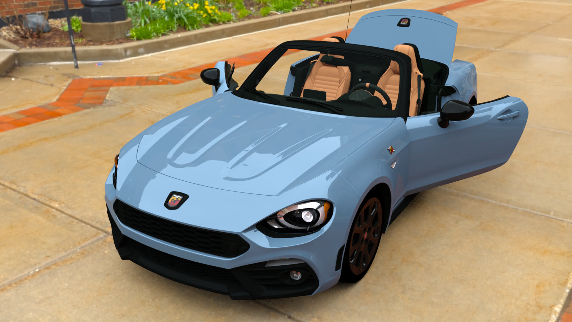 Fiat 124 Spider Abarth 2020 - Daz Content by nerdadantes