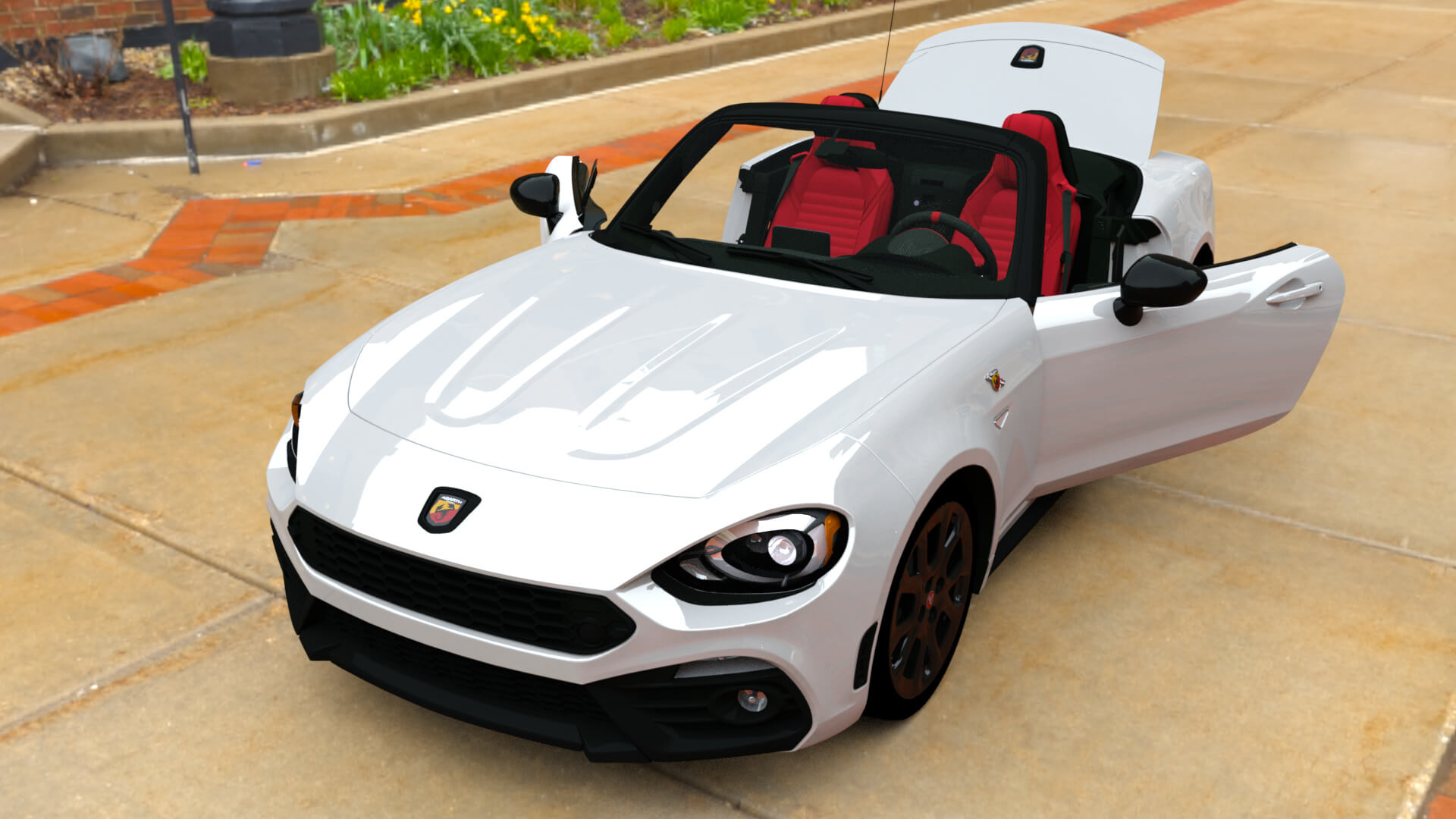 Fiat 124 Spider Abarth 2020 - Daz Content by nerdadantes