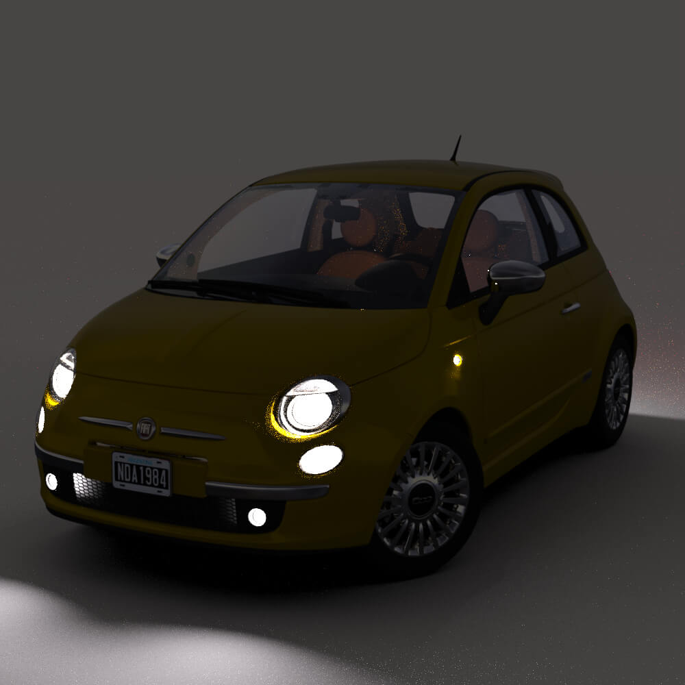 Fiat 500 2012 - 3D Model by nerdadantes