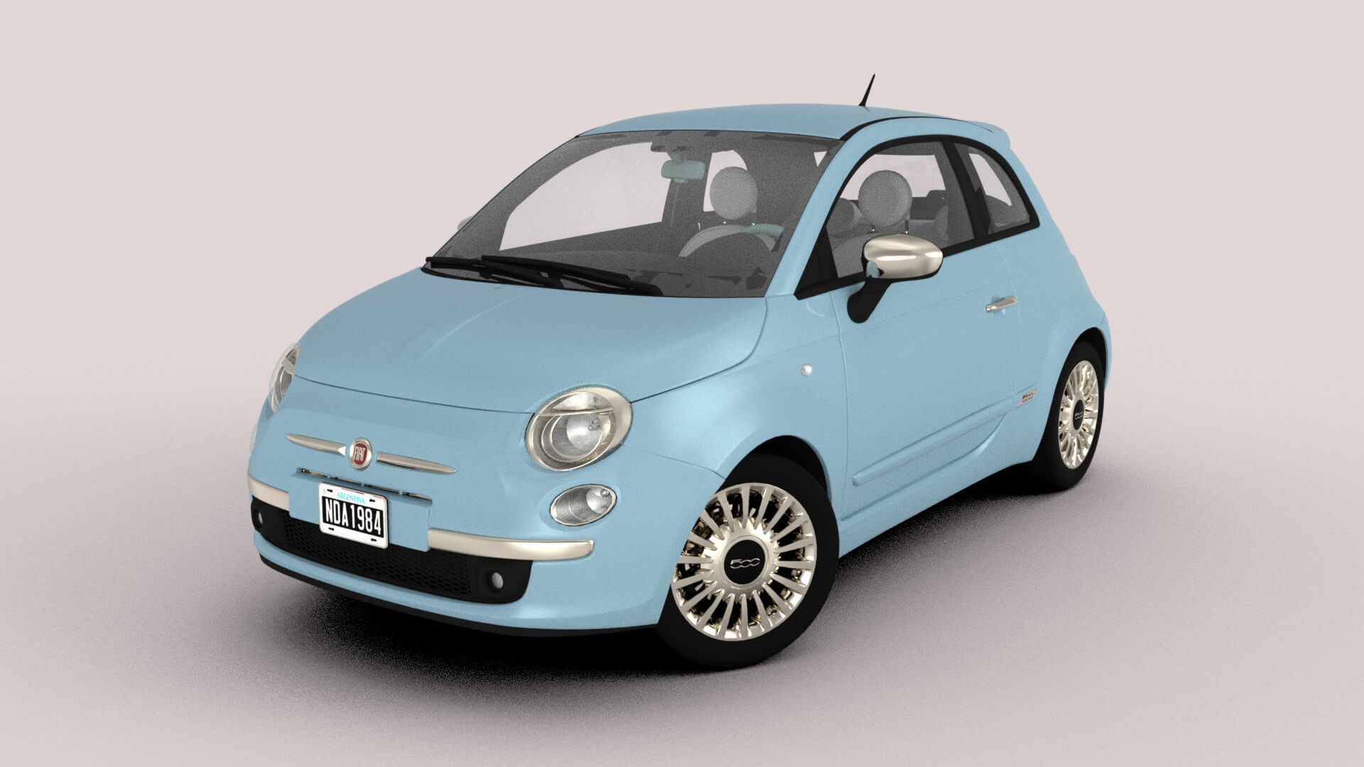 Fiat 500 2012 - 3D Model by nerdadantes