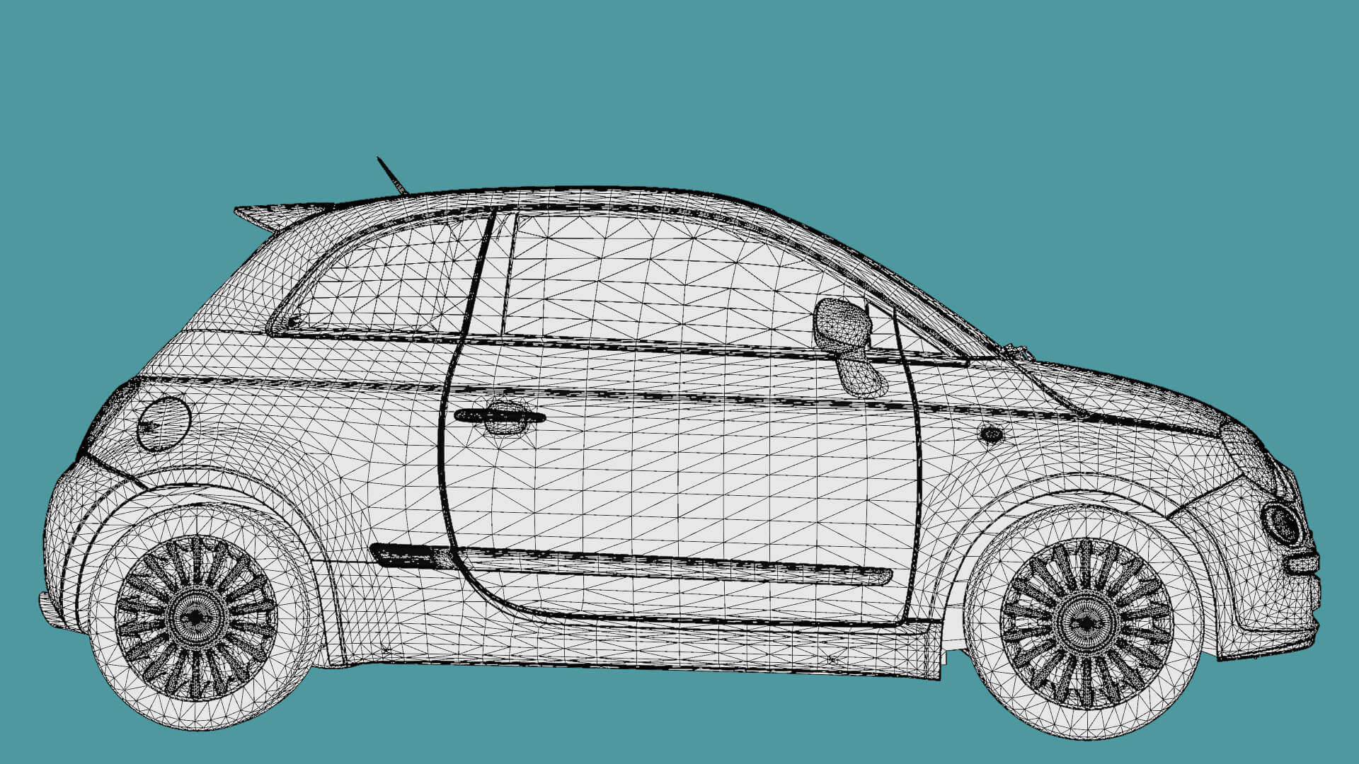 Fiat 500 2012 - 3D Model by nerdadantes