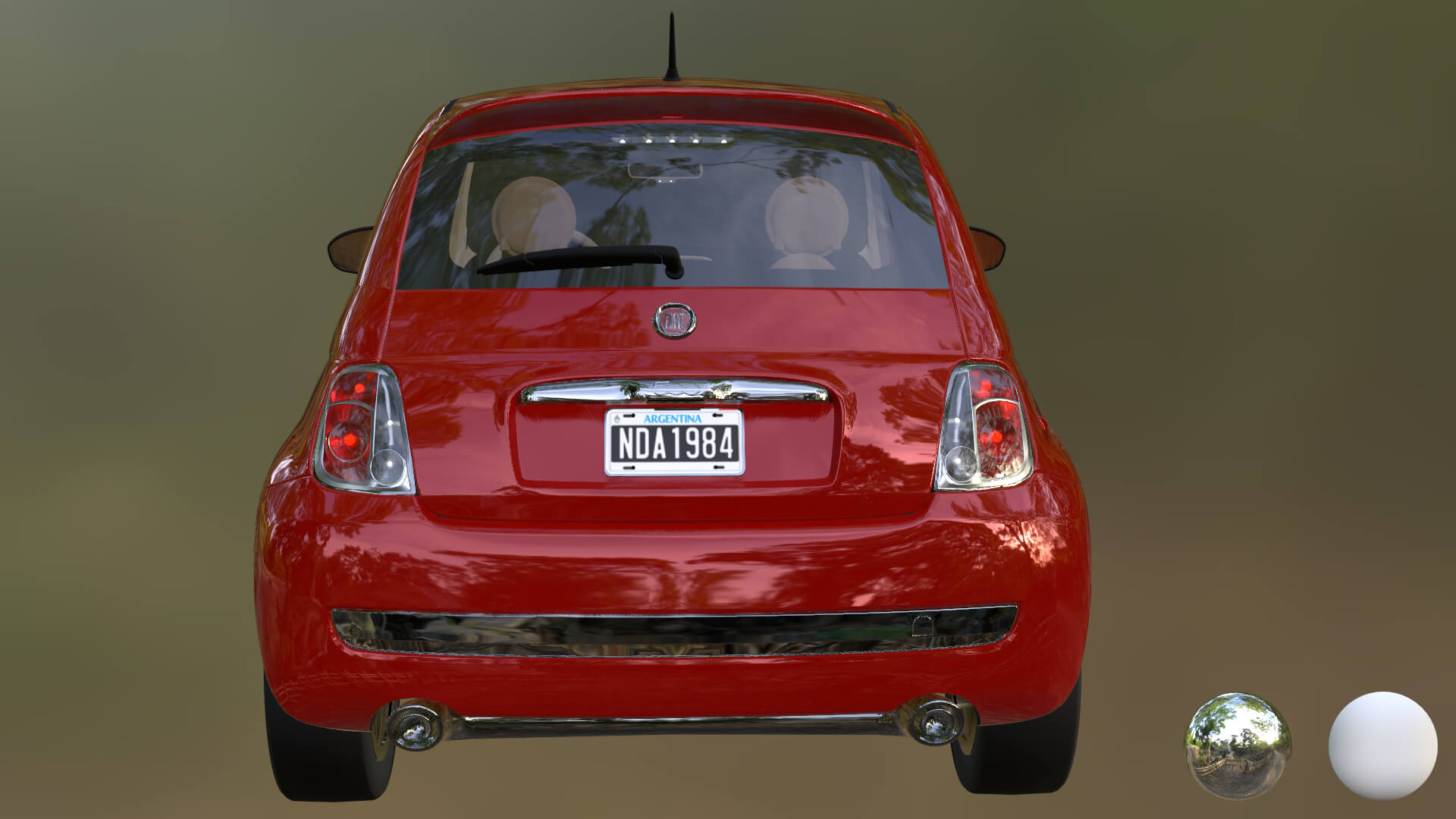 Fiat 500 2012 - 3D Model by nerdadantes