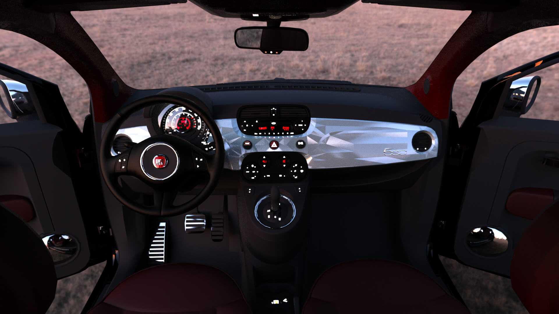 Fiat 500 2012 for DAZ Studio by nerdadantes
