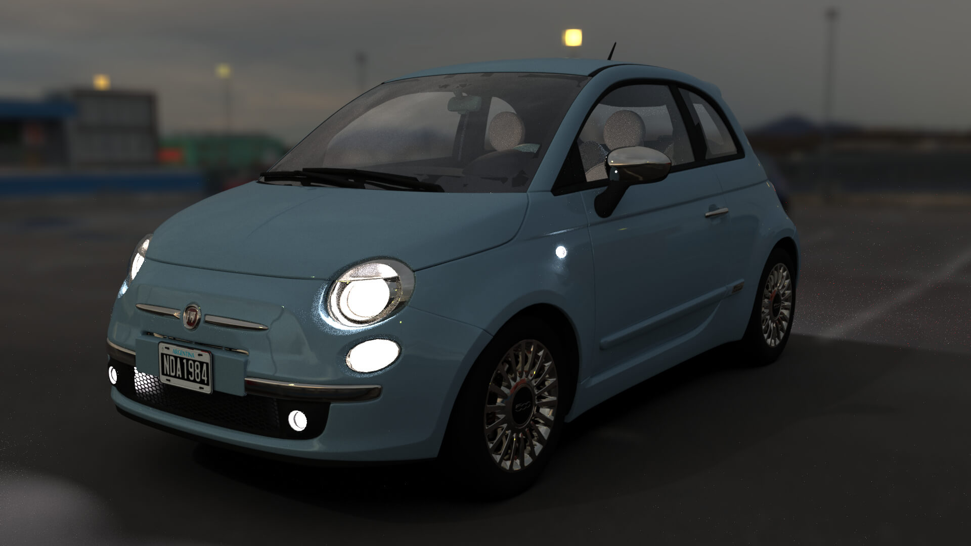 Fiat 500 2012 for DAZ Studio by nerdadantes