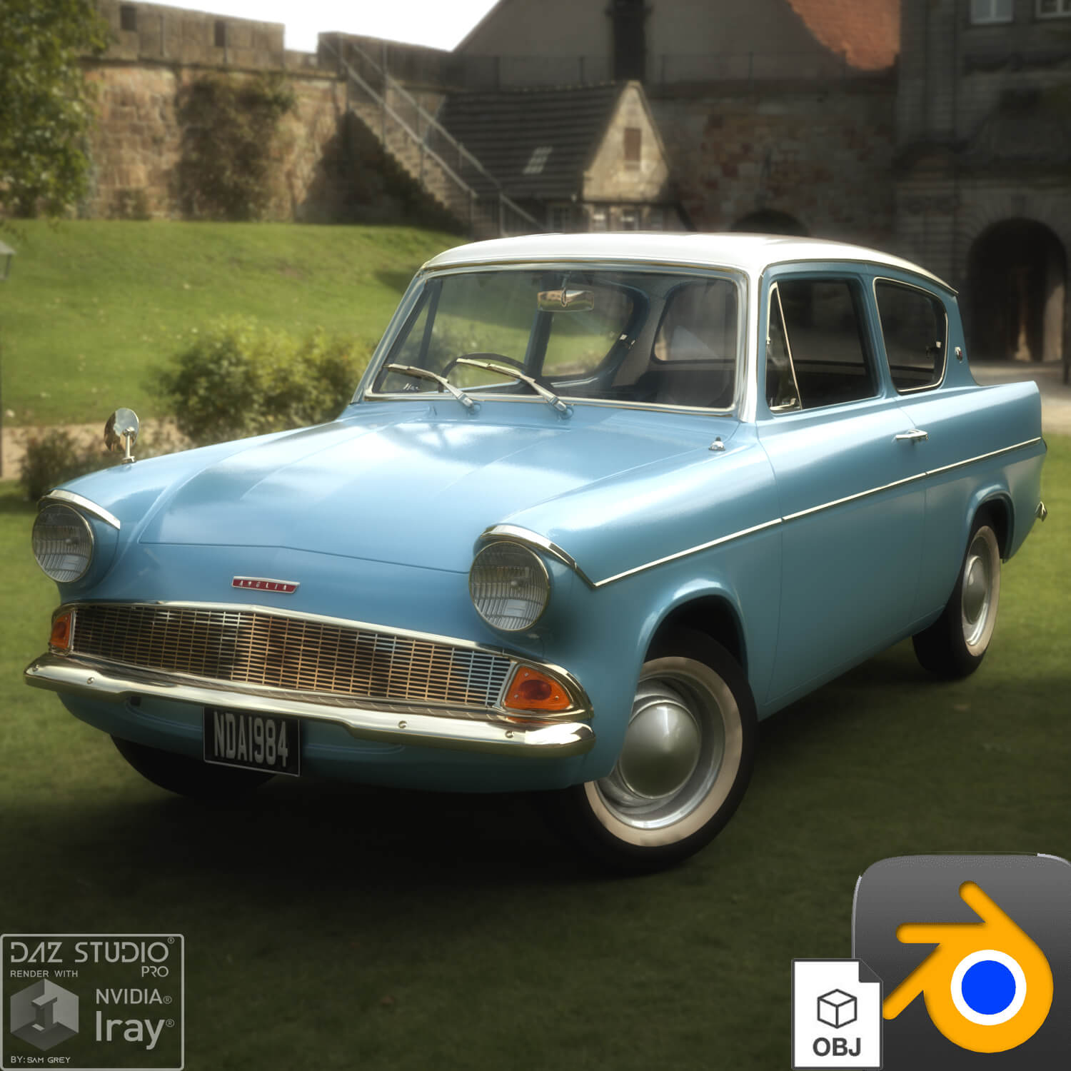 Ford Anglia 1959 - 3D Model by nerdadantes