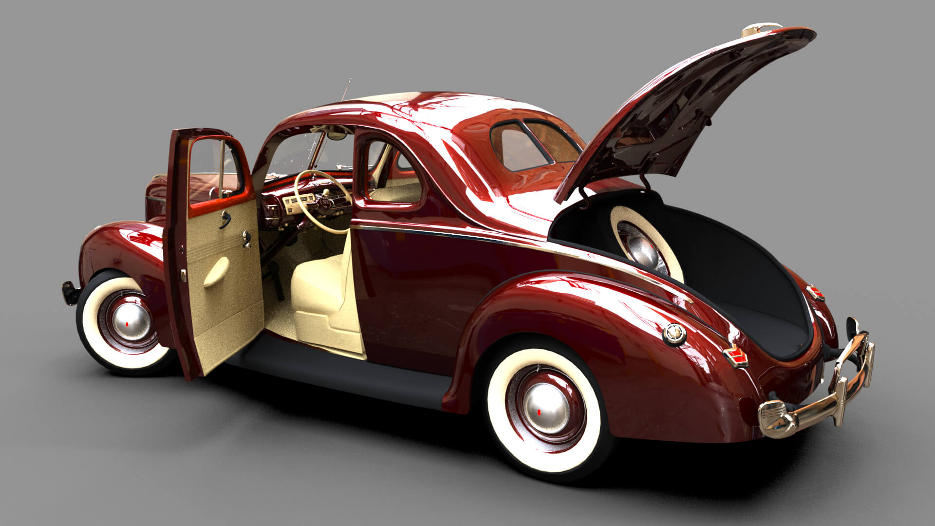 Ford Model Coupe 1940 for DAZ Studio by nerdadantes