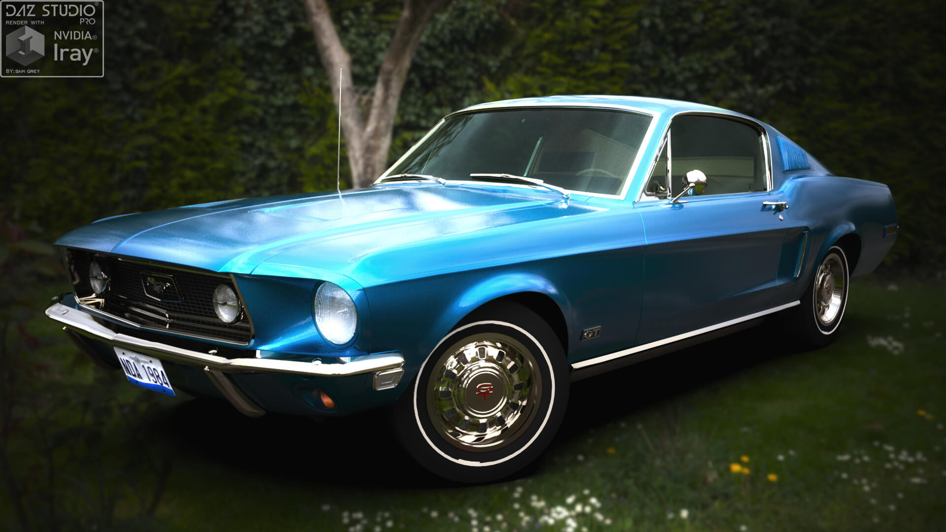 Ford Mustang 2+2 Fastback 1968 - 3D Model by nerdadantes