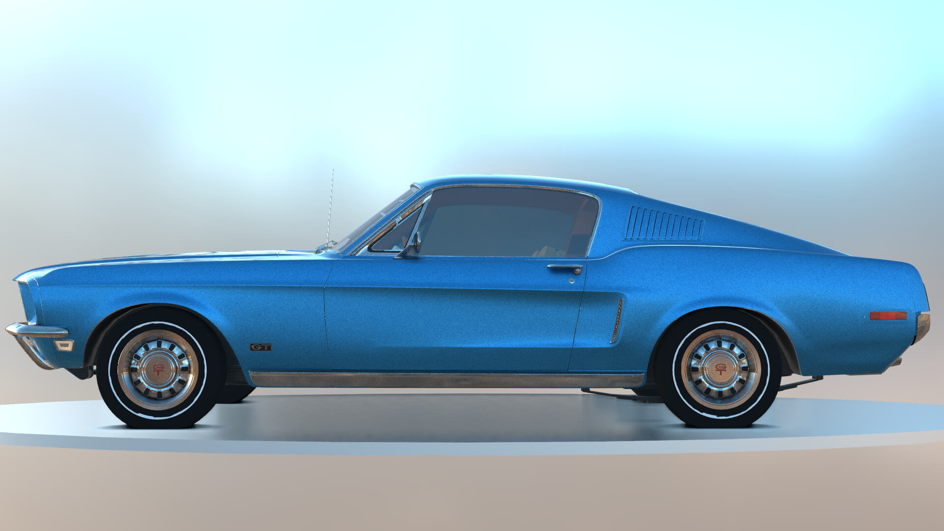 Ford Mustang 2+2 Fastback 1968 - 3D Model by nerdadantes