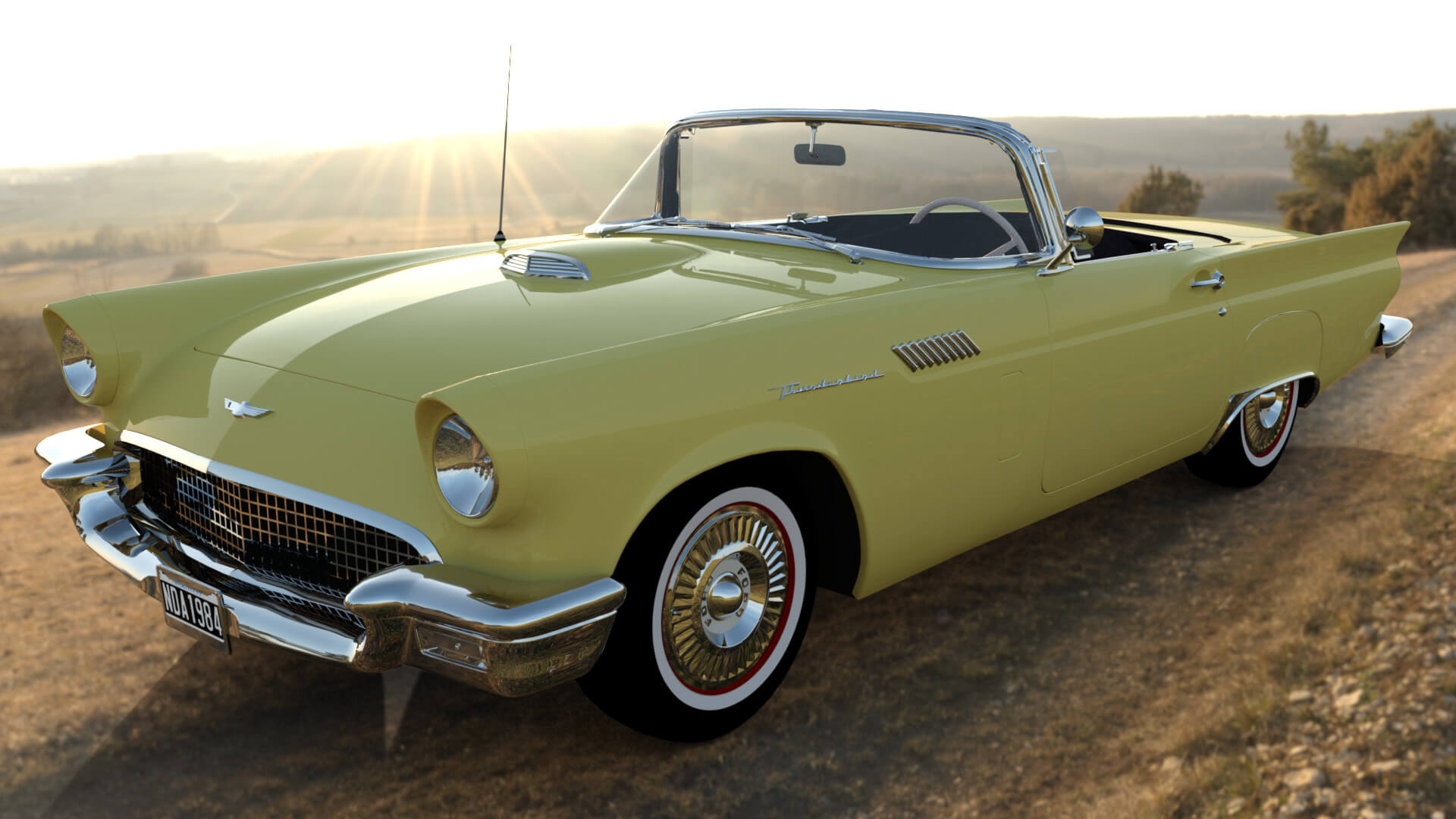 Ford Thunderbird 1957 - Daz Content by nerdadantes