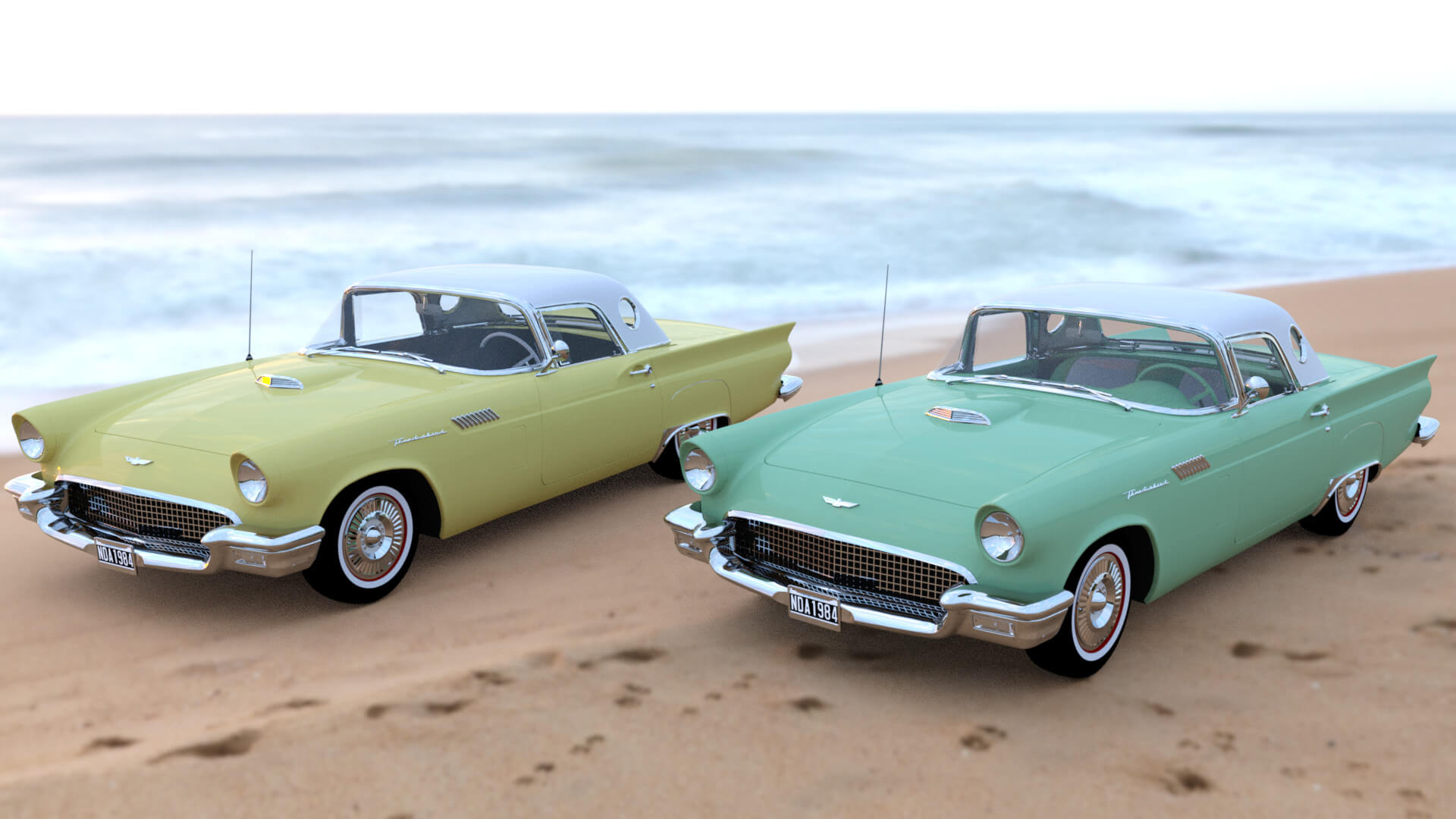 Ford Thunderbird 1957 - Daz Content by nerdadantes