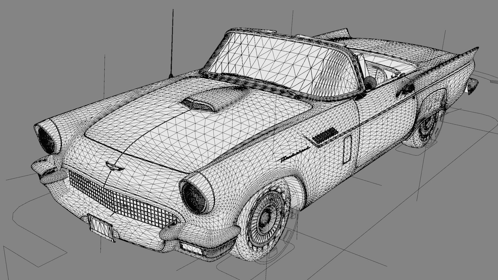 Ford Thunderbird 1957 - Daz Content by nerdadantes