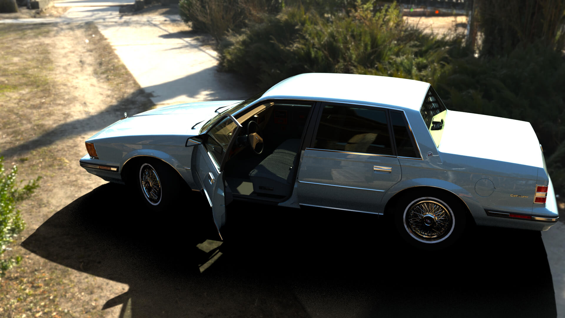 Buick Century 1986 3D Render, Digital Art by nerdadantes