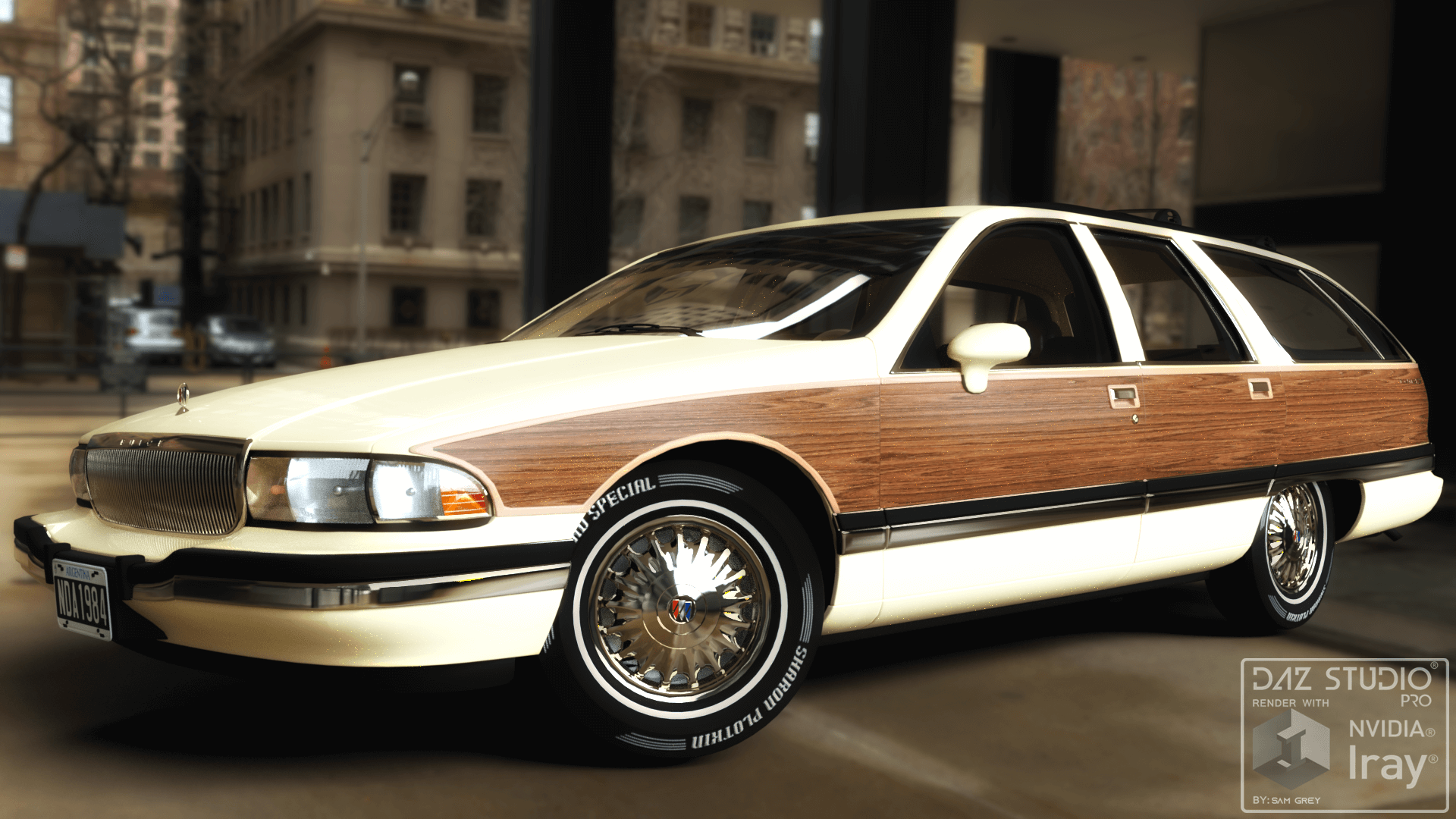 Buick Roadmaster Estate Wagon 1991 3D Render by nerdadantes