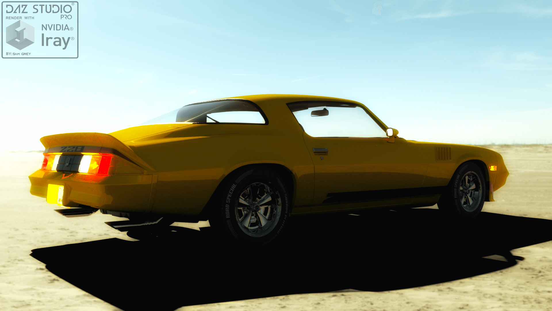 Chevrolet Camaro Z28 1979 3D Render, Digital Art by nerdadantes