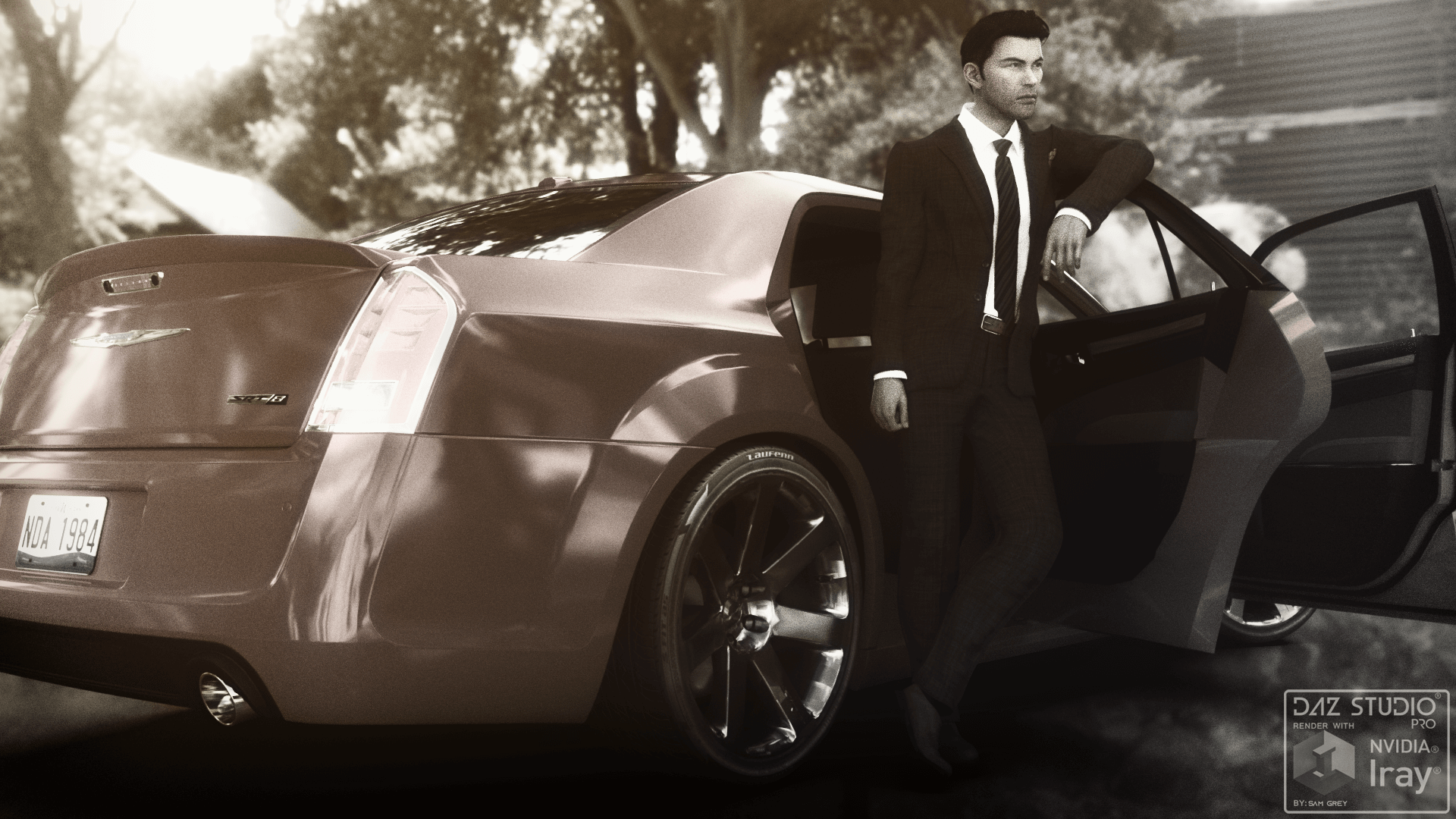 Chrysler 300 2012 SRT8 3D Render | RenderHub Gallery