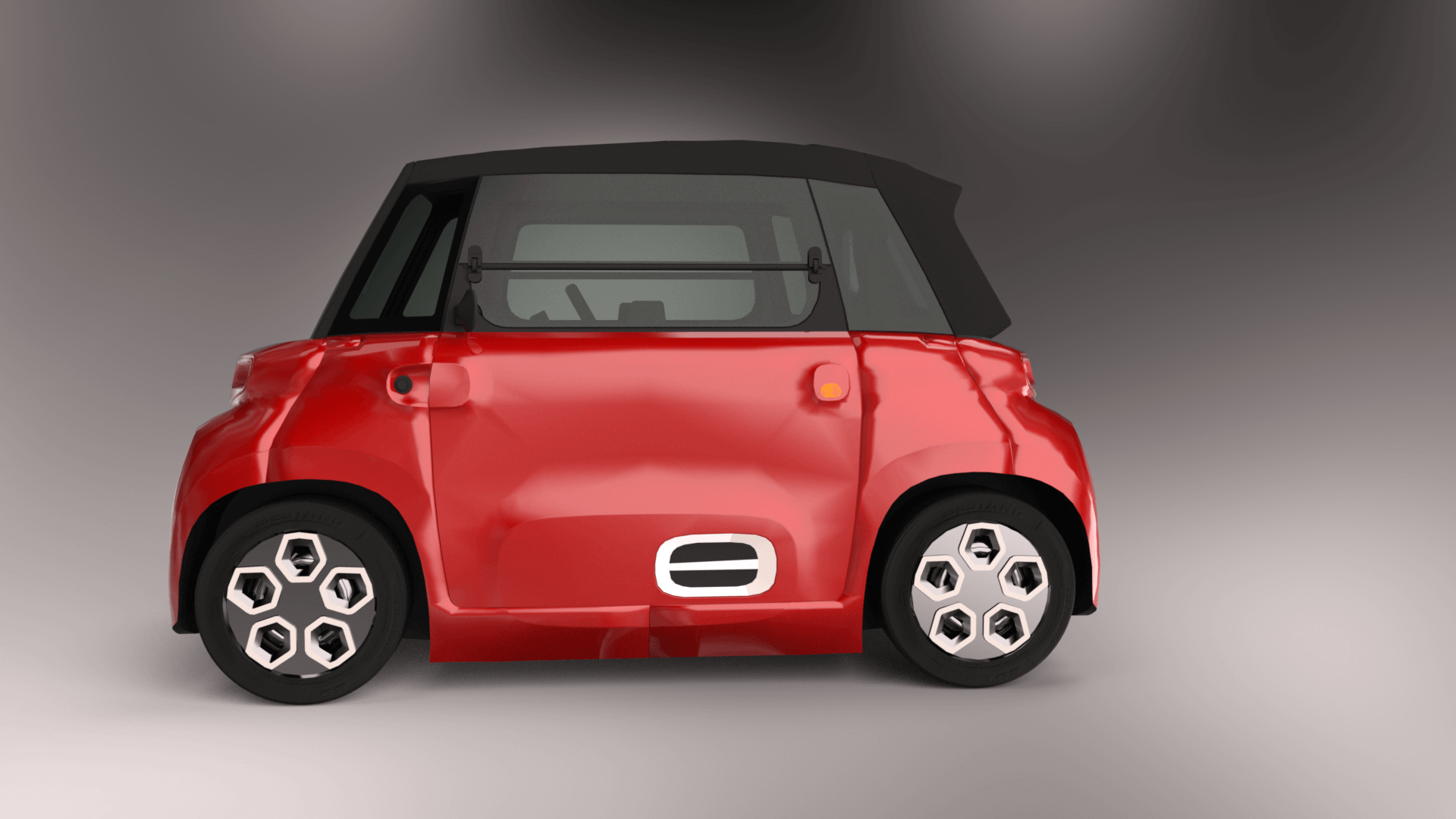 Citroen Ami 2020 3D Render, Digital Art by nerdadantes