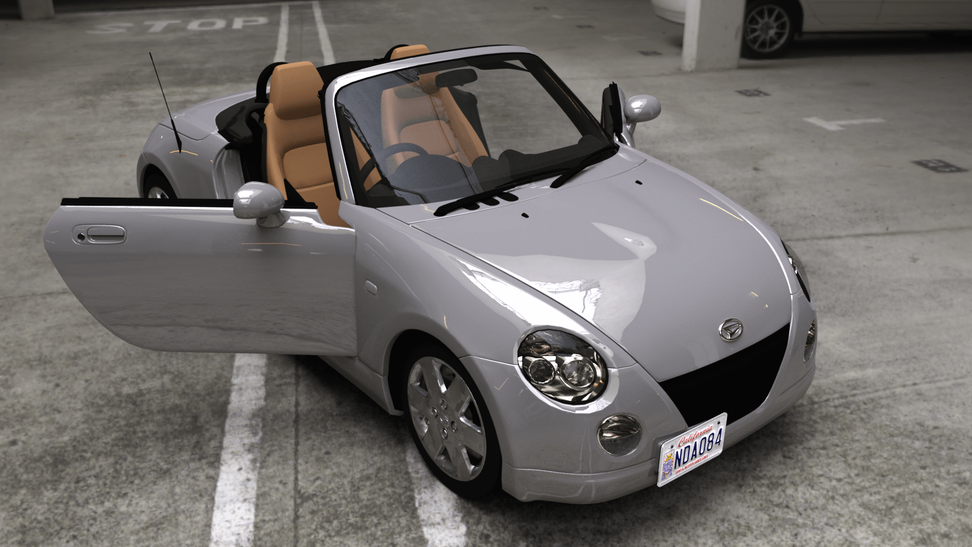 Daihatsu Copen 2002 3D Render, Digital Art by nerdadantes