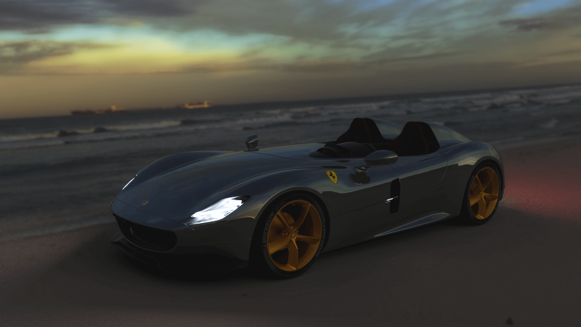 Ferrari Monza SP2 2019 3D Render, Digital Art by nerdadantes