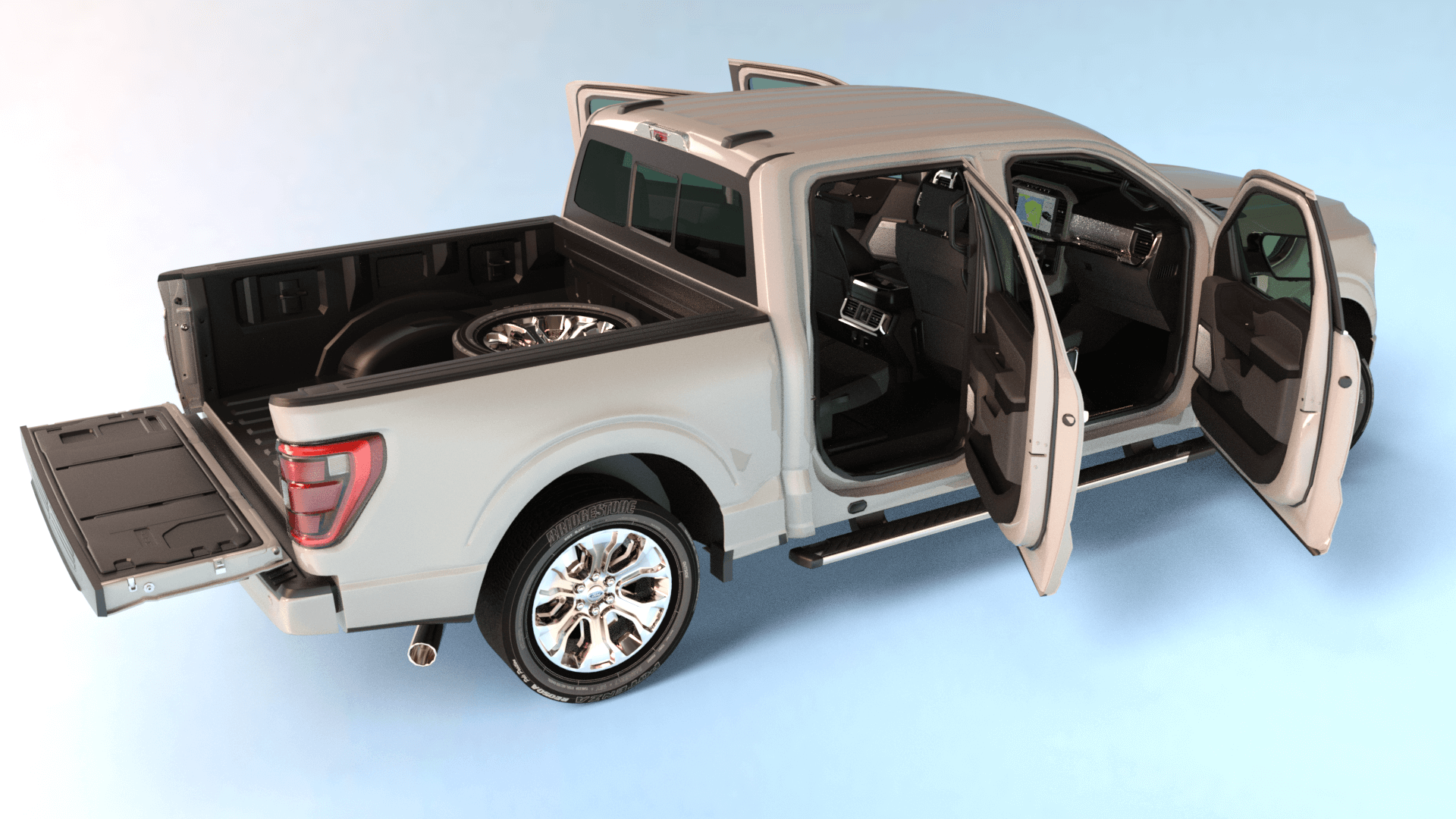 Ford F-150 2021 3D Render, Digital Art by nerdadantes