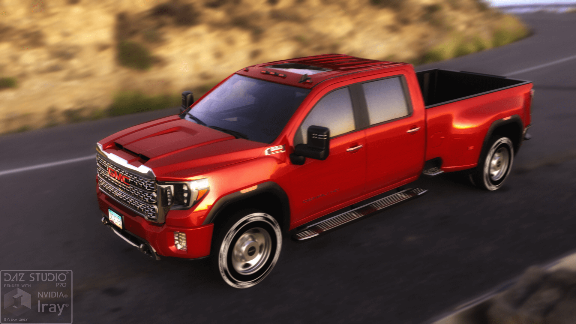 GMC Sierra HD 3500 Denali 2021 3D Render by nerdadantes