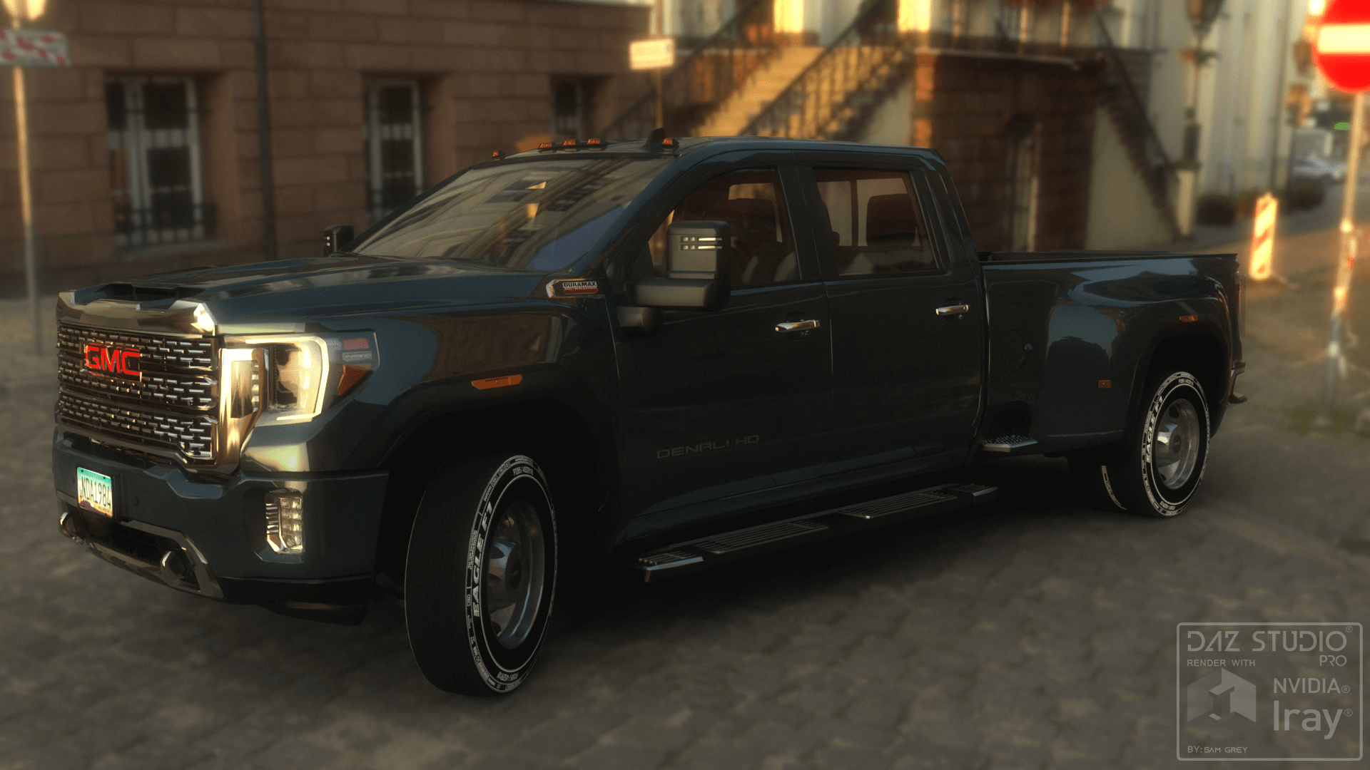 GMC Sierra HD 3500 Denali 2021 3D Render by nerdadantes