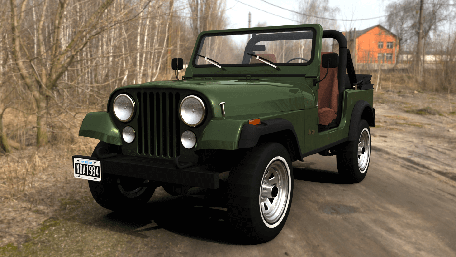 Jeep CJ5 Renegade 1983 3D Render | RenderHub Gallery
