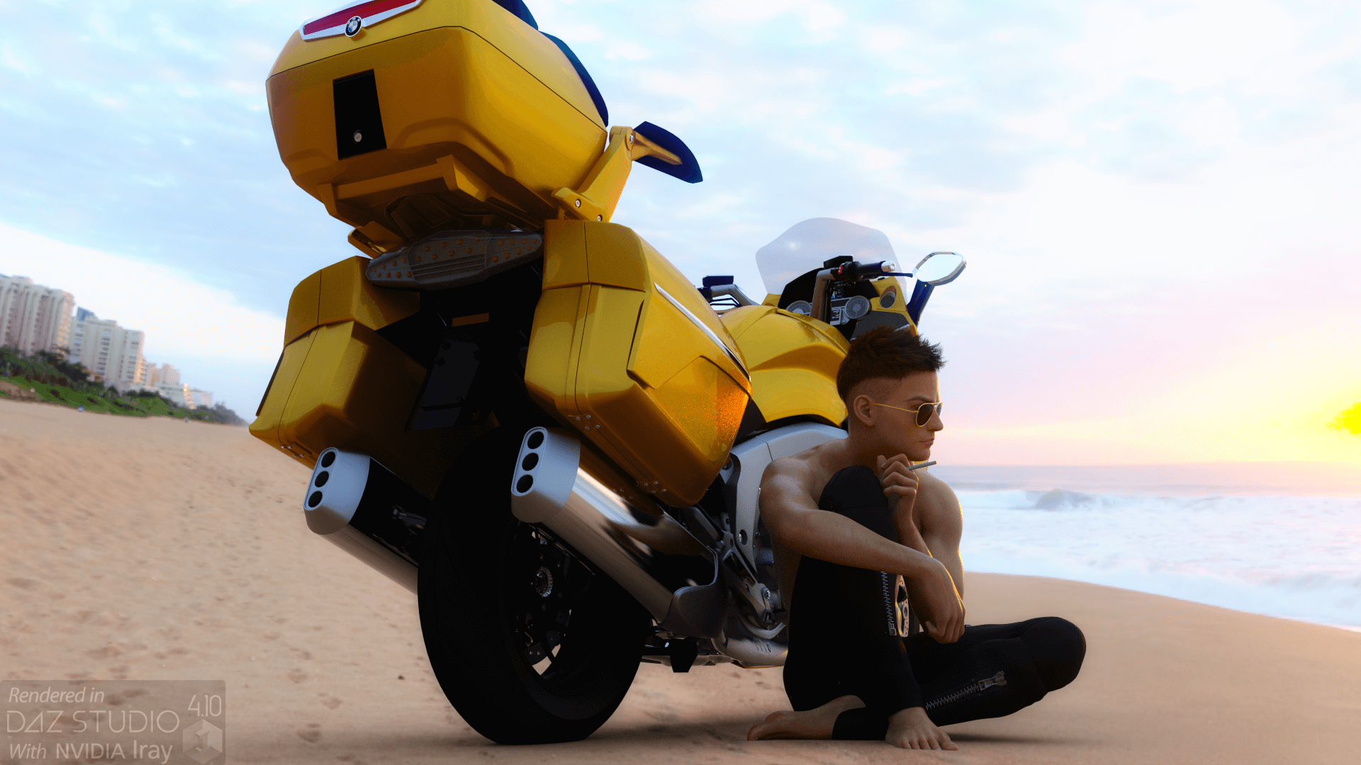 Motorcycle K 3D Render | RenderHub Gallery