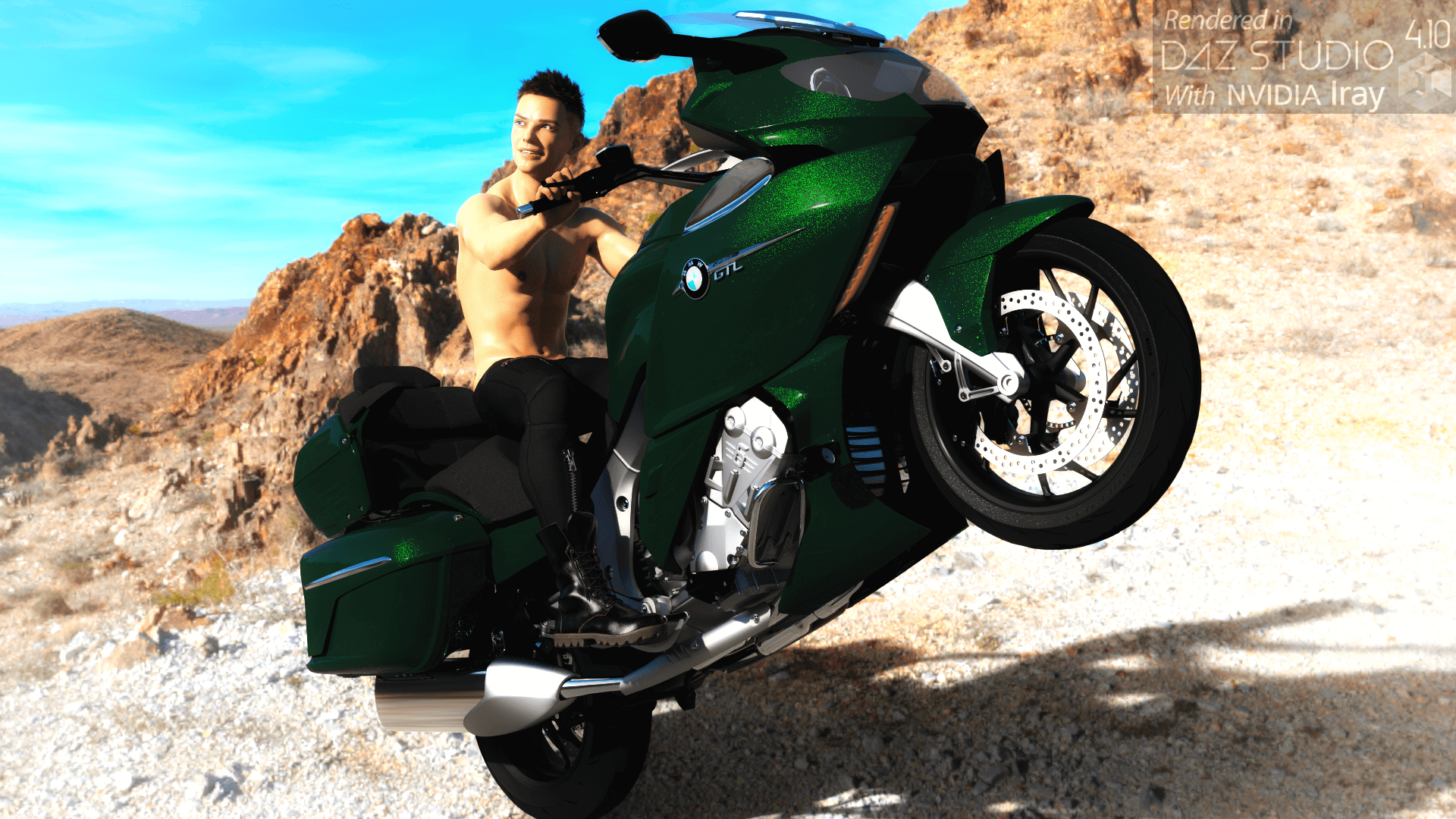 Motorcycle K 3D Render | RenderHub Gallery
