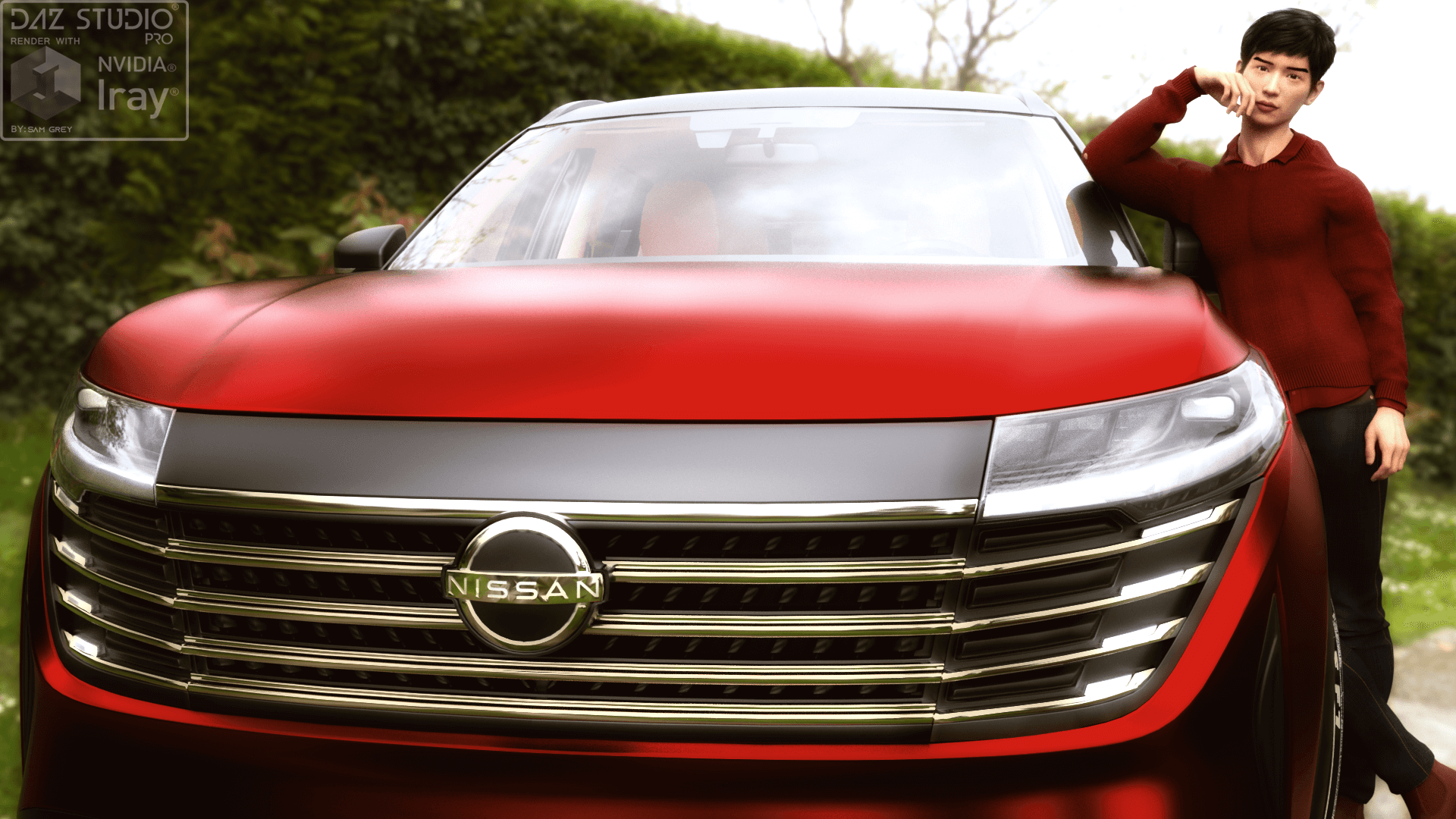 Nissan Pathfinder 2024 3D Render, Digital Art by nerdadantes