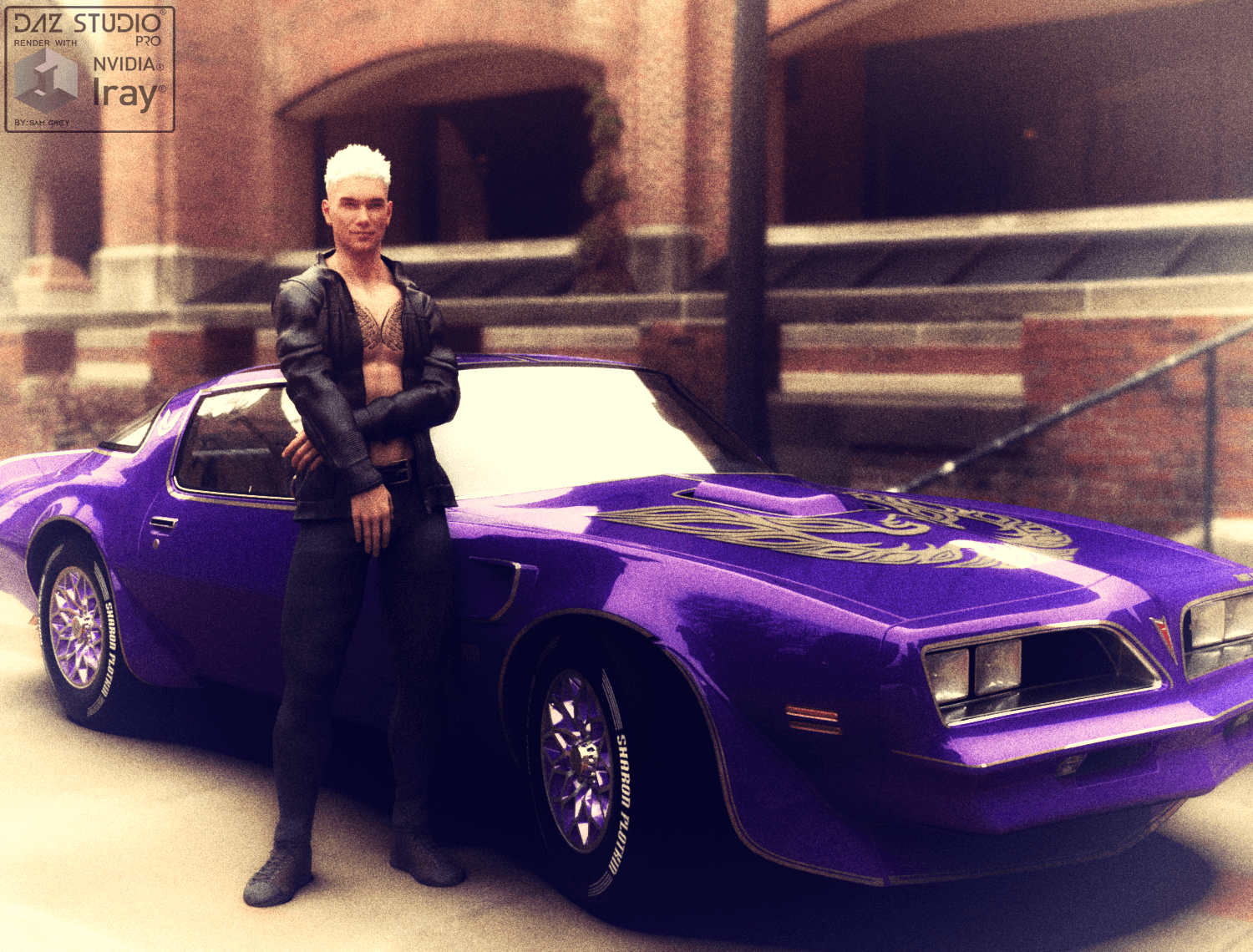 Pontiac Firebird Trans Am 1977 3D Render | RenderHub Gallery