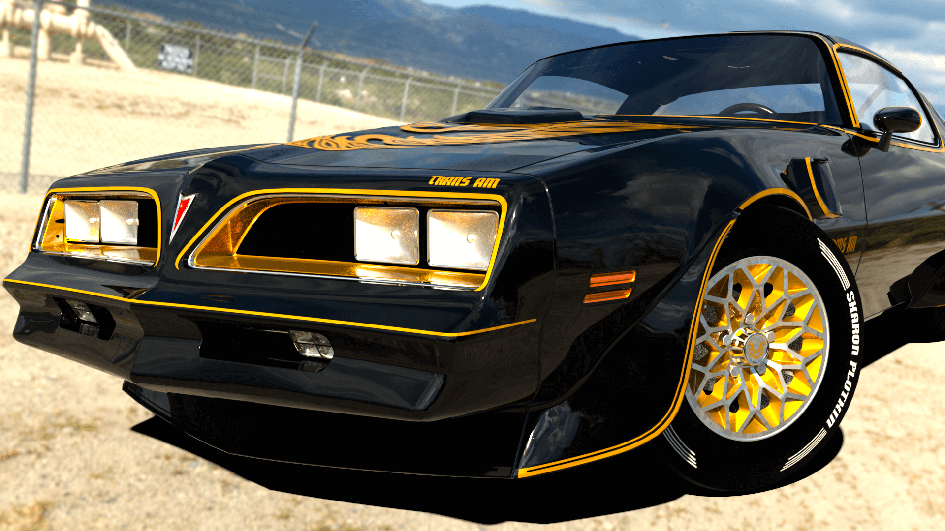 Pontiac Firebird Trans Am 1977 3D Render by nerdadantes