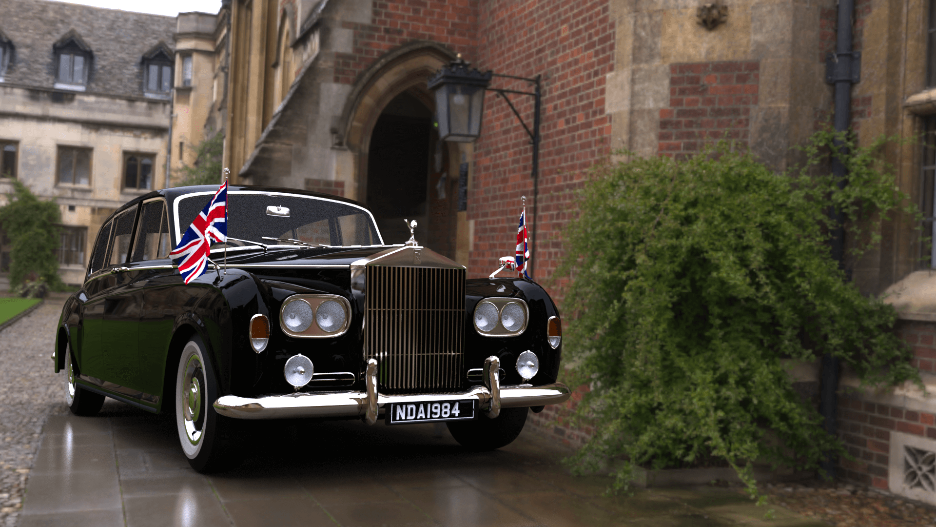 Rolls Royce Phantom V 1963 3D Render, Digital Art by nerdadantes