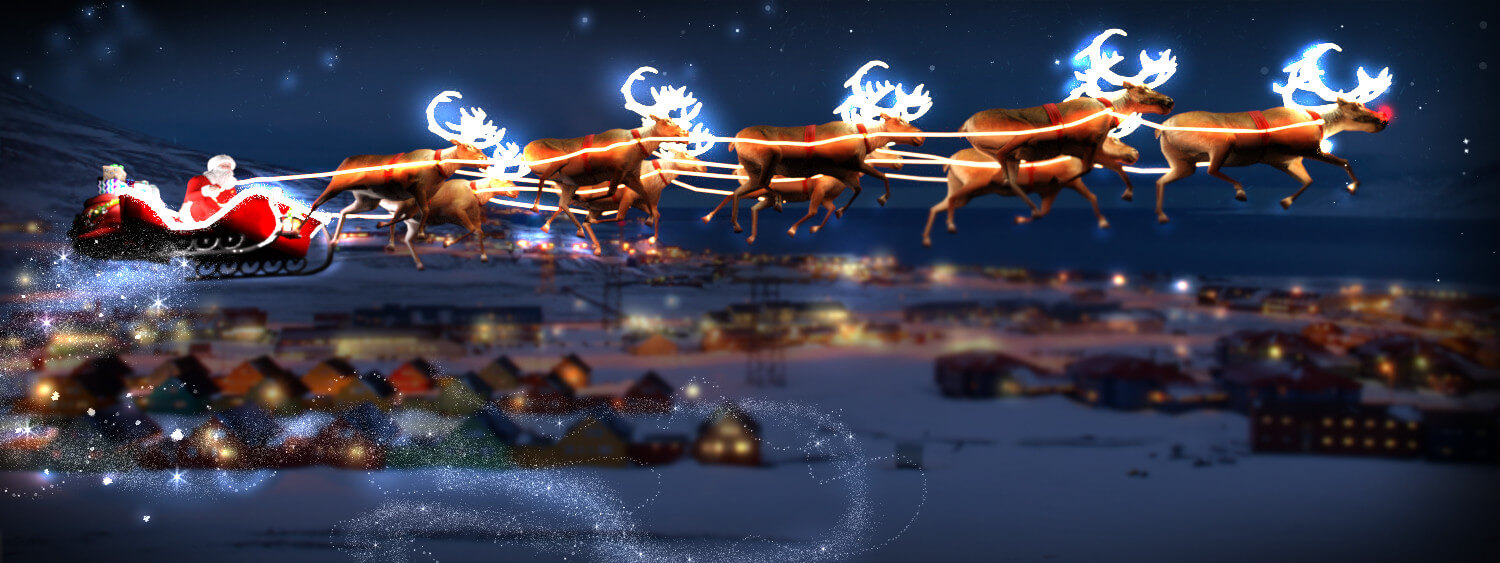 Santa's Sleigh 3D Render, Digital Art by nerdadantes