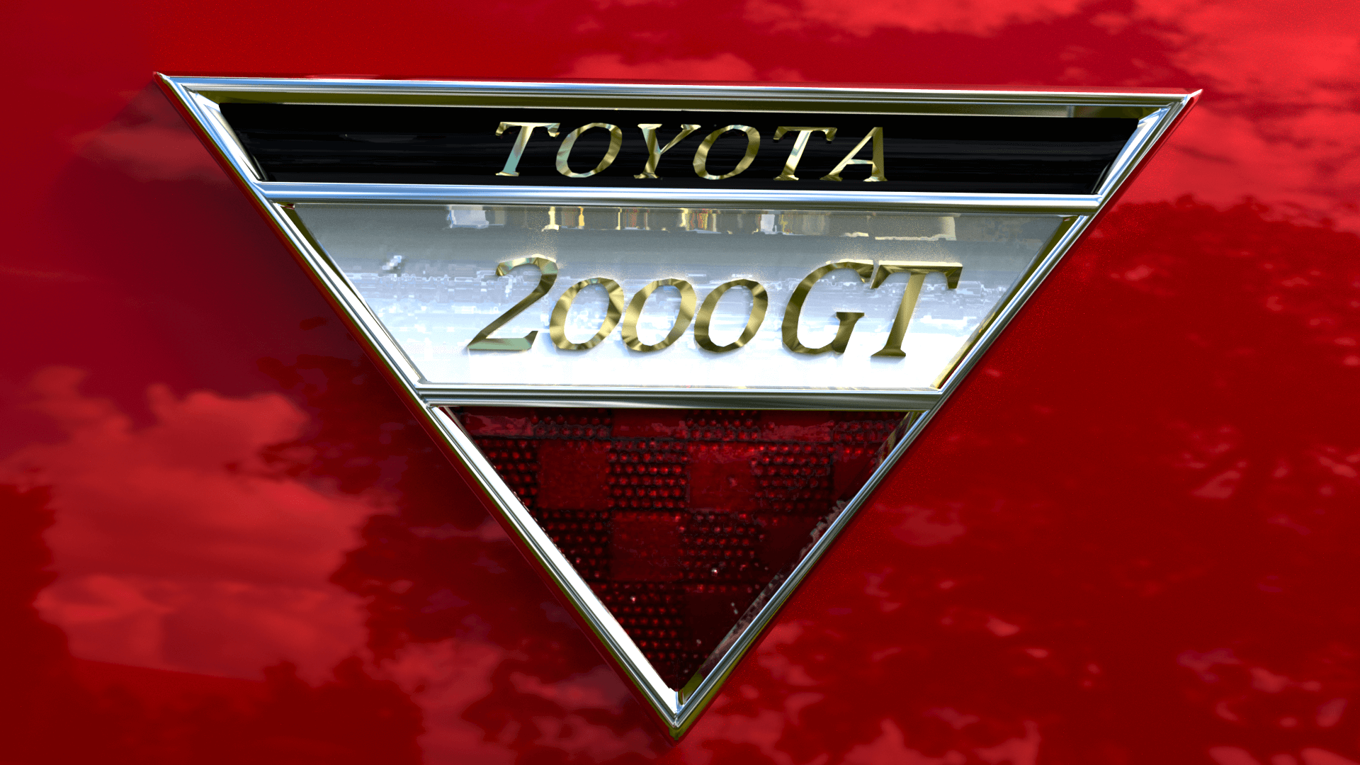 Toyota 2000GT 1969 3D Render, Digital Art by nerdadantes