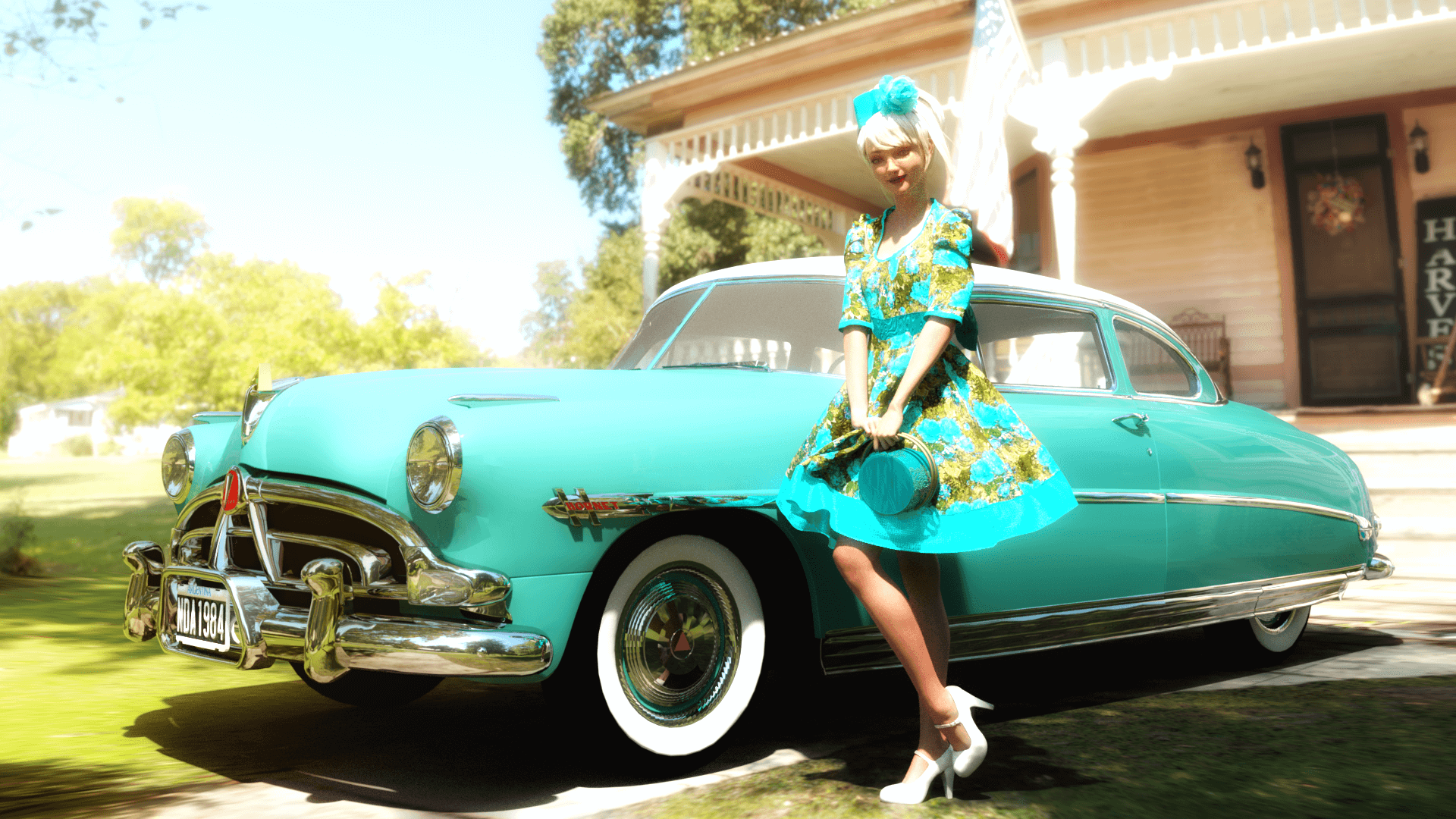 Vintage 2.... 3D Render, Digital Art by nerdadantes