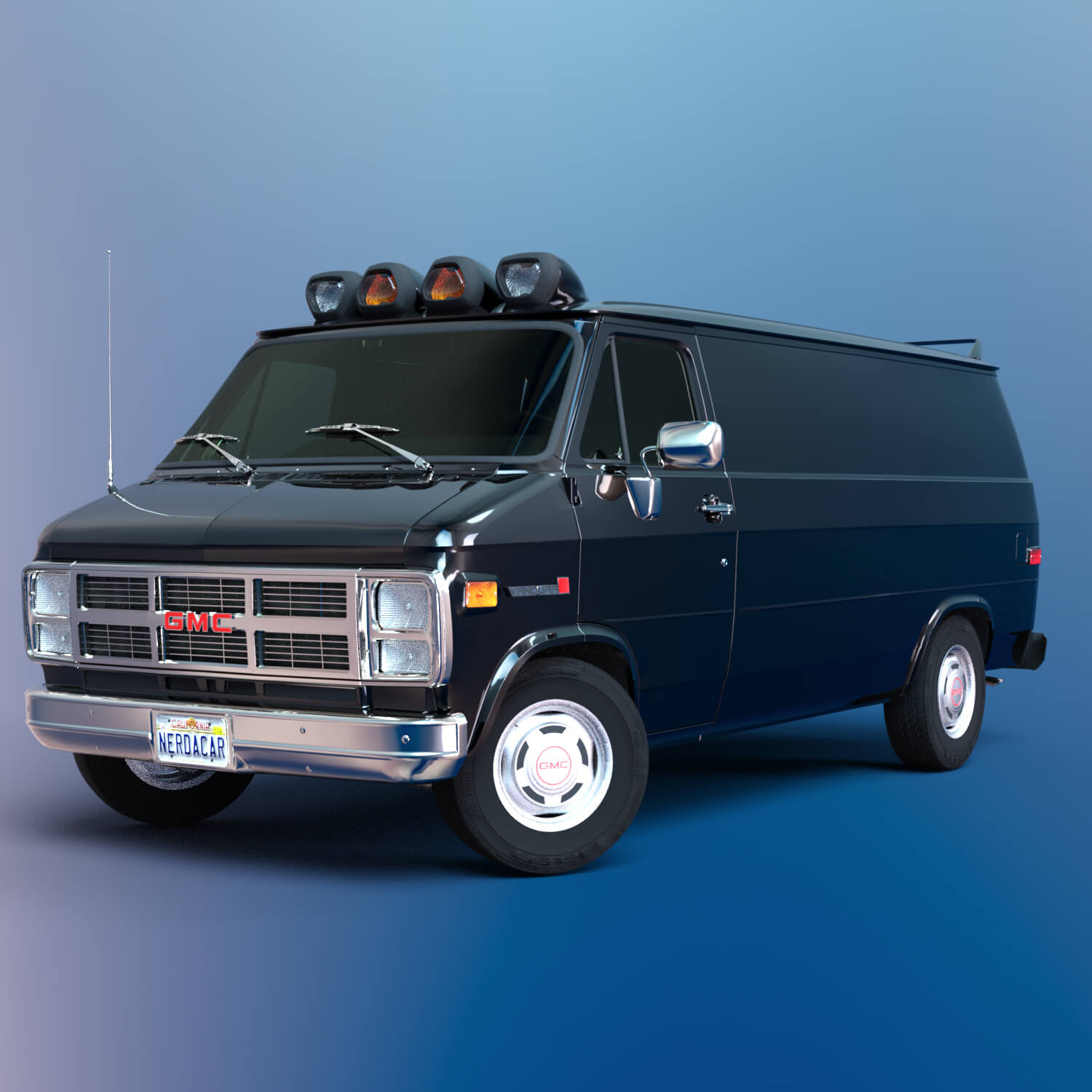 GMC Vandura Van 1983 - 3D Model by nerdadantes