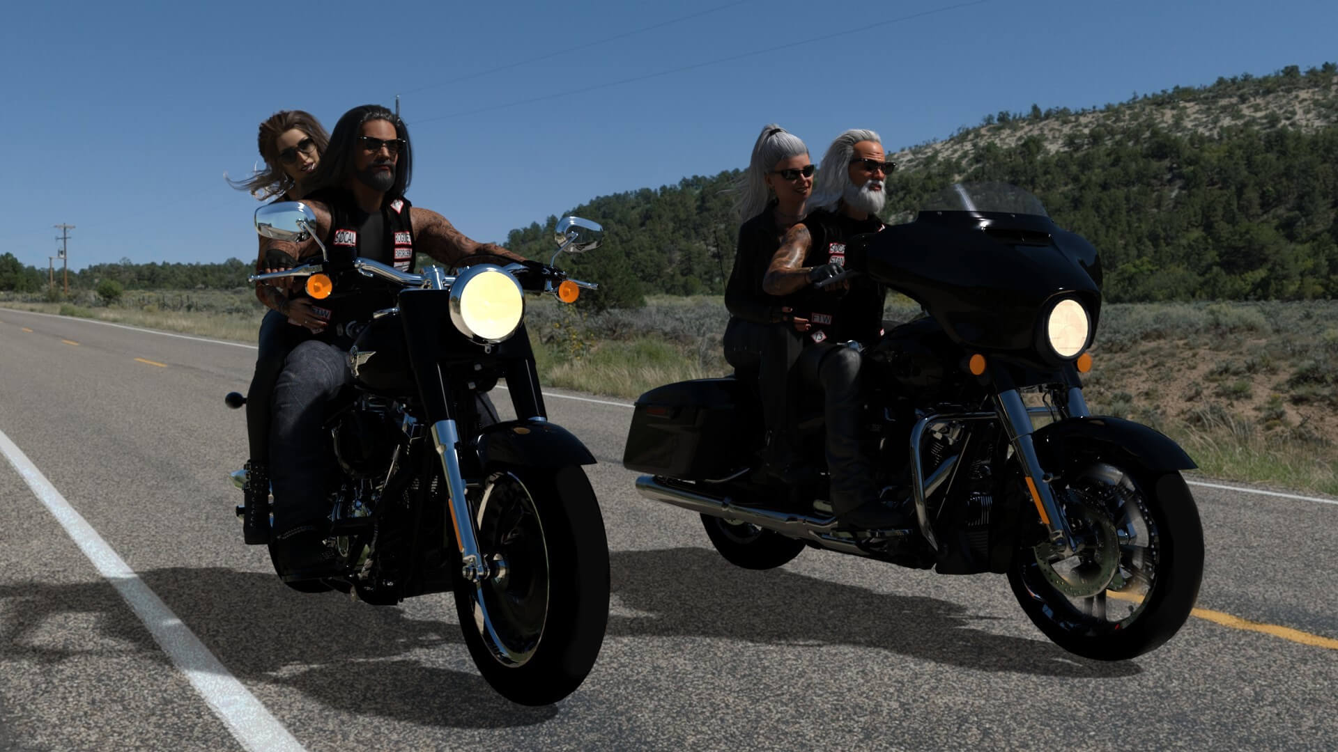 Harley D - Fat Boy 2010 Daz Content by nerdadantes