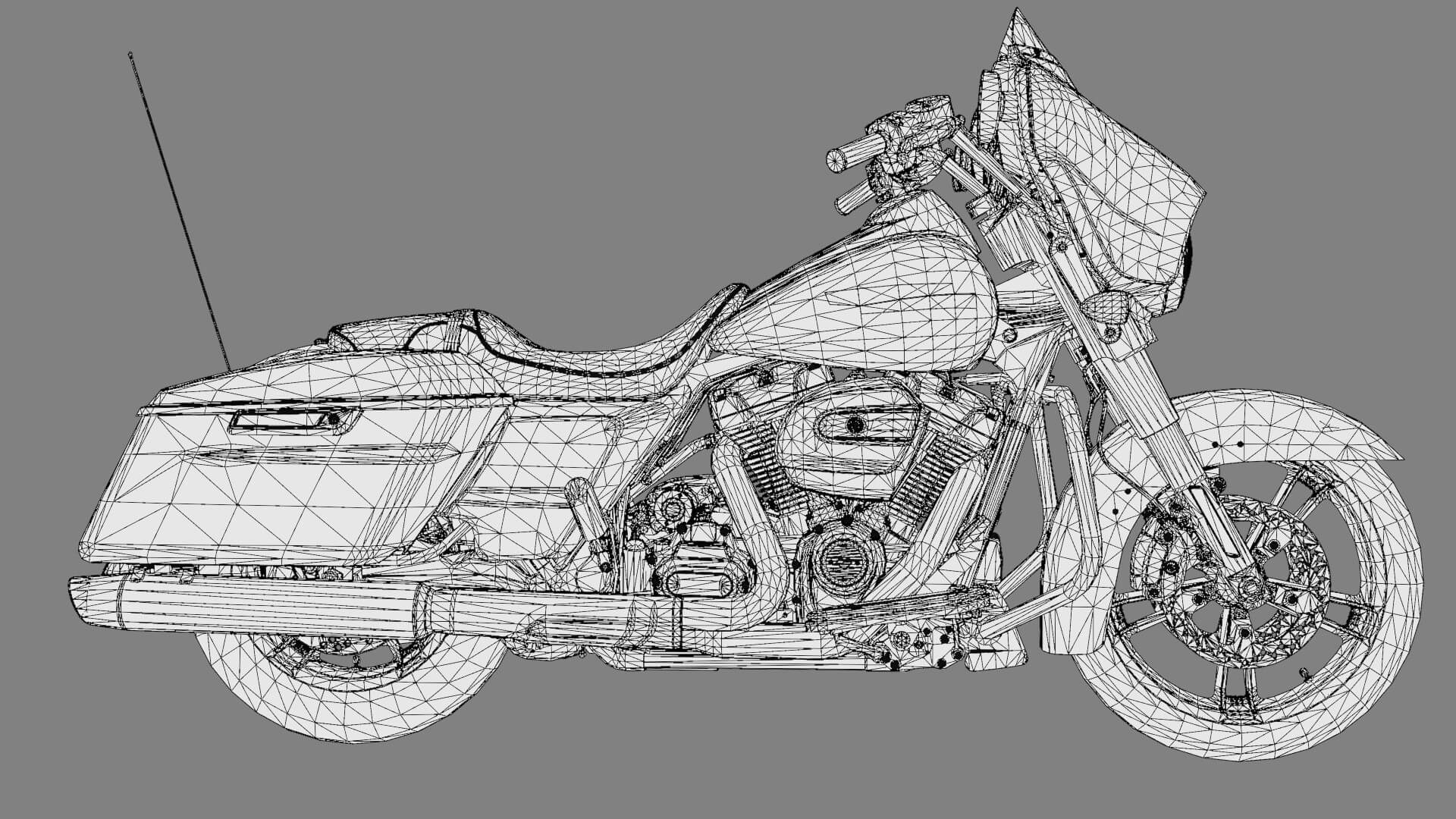 Harley Davidson Street Glide 2021 - 3D Model by nerdadantes