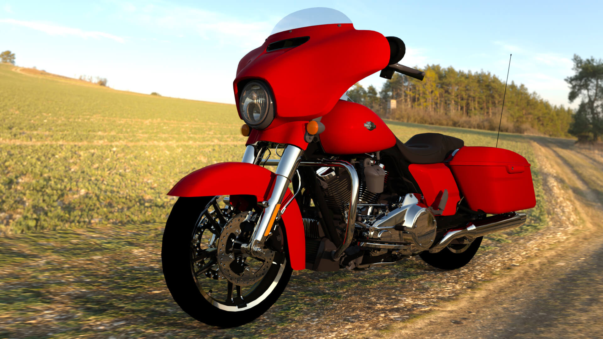 Harley Davidson Street Glide 2021 - Daz Content by nerdadantes