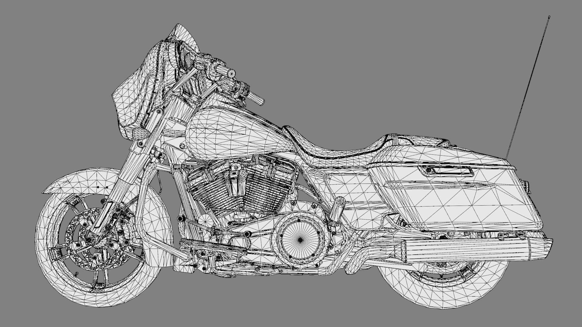 Harley Davidson Street Glide 2021 - Daz Content by nerdadantes