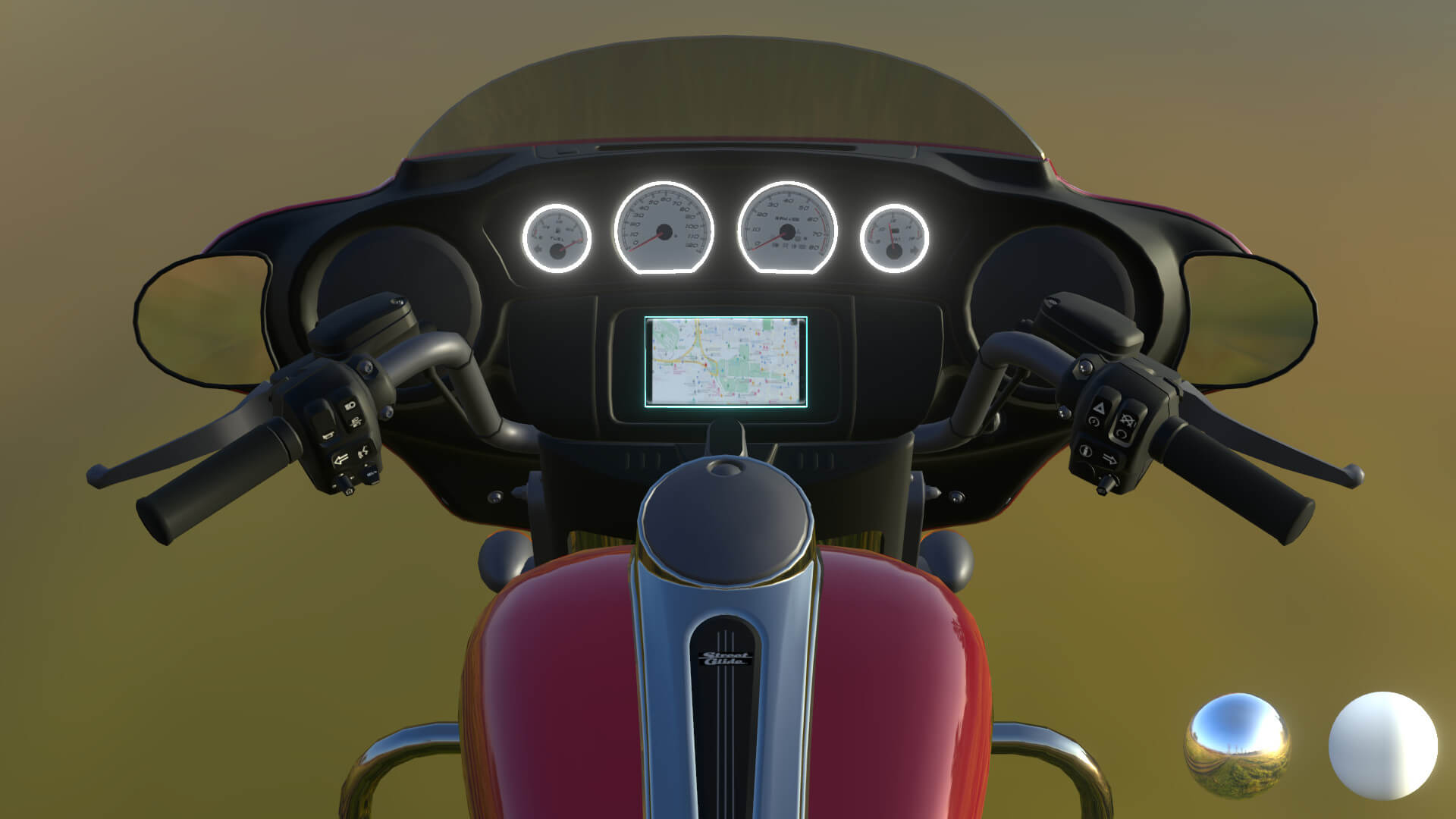 Harley Davidson Street Glide 2021 - Daz Content by nerdadantes