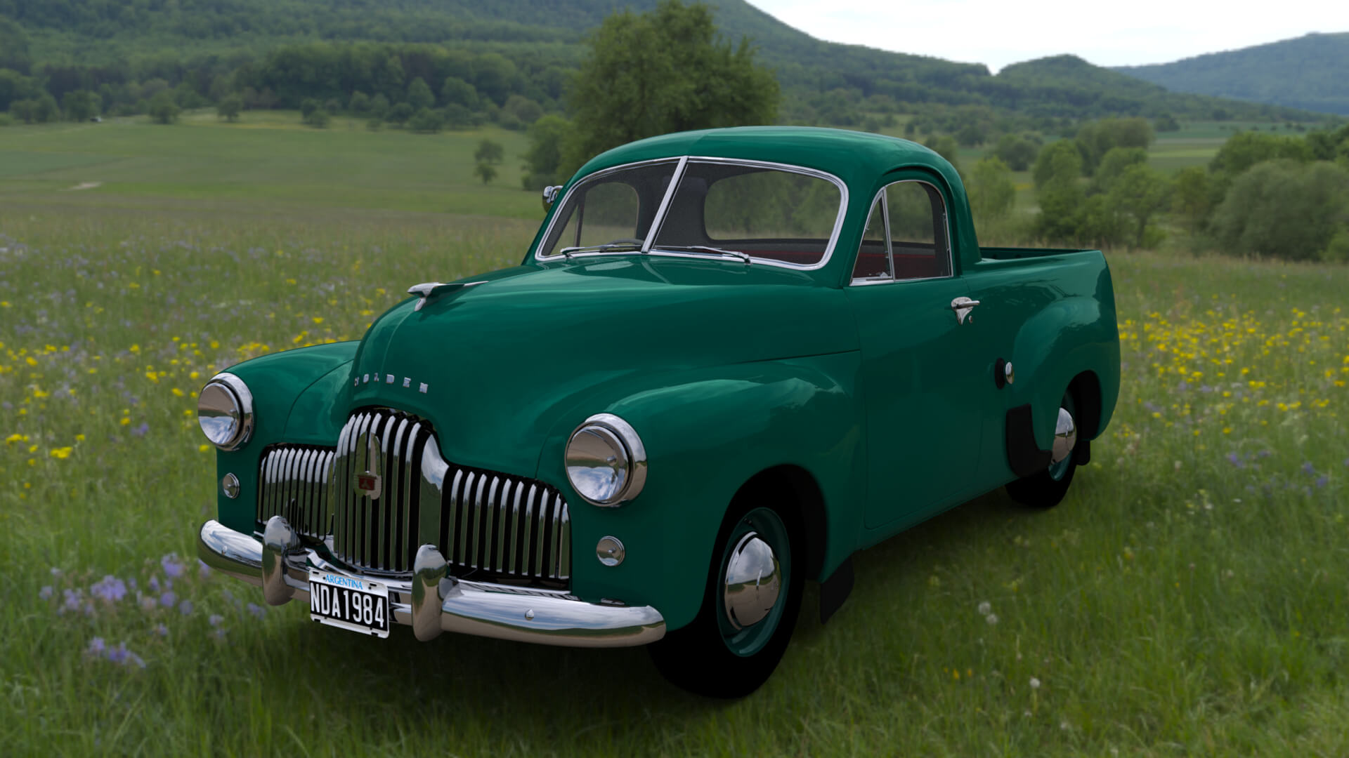 Holden FX UTE 1951 3D Model by nerdadantes