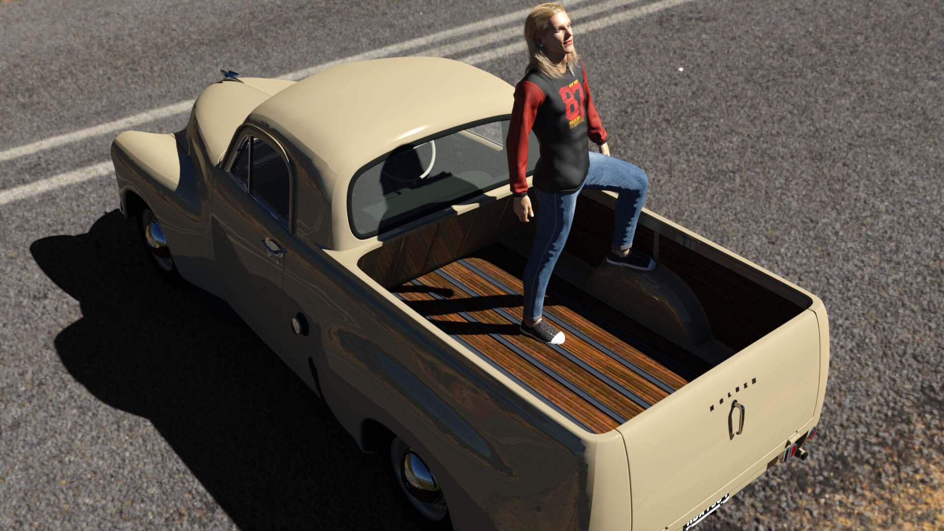 Holden FX UTE 1951 3D Model by nerdadantes