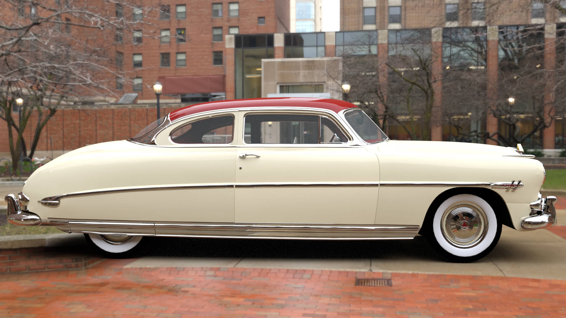 Hudson Hornet Club Coupe 1952 - 3D Model by nerdadantes