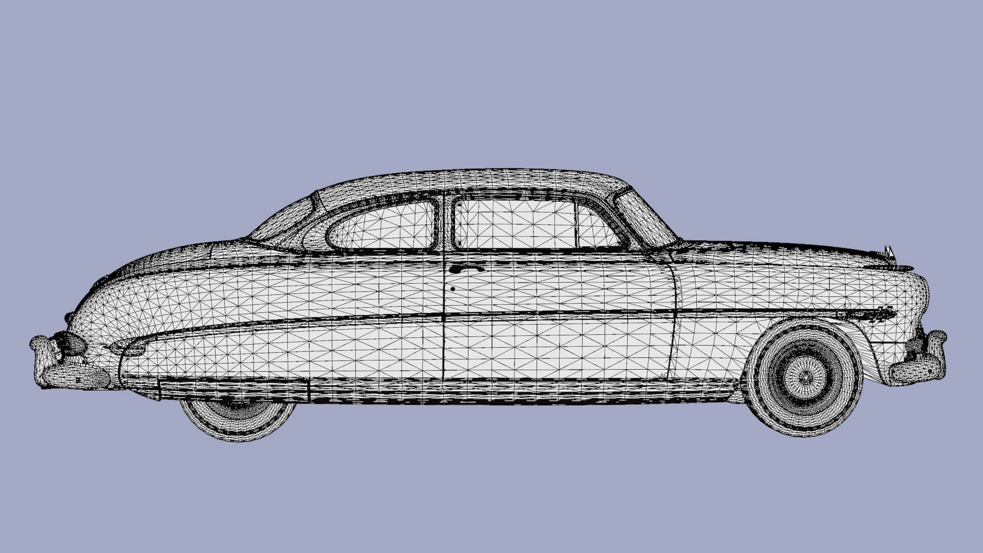 Hudson Hornet Club Coupe 1952 - 3D Model by nerdadantes