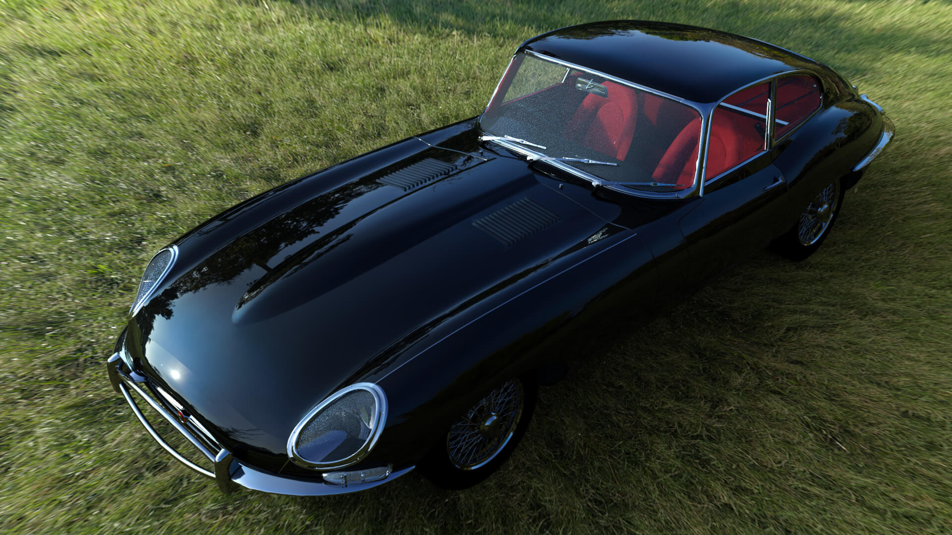 Jaguar E-Type 1961 3D Model by nerdadantes