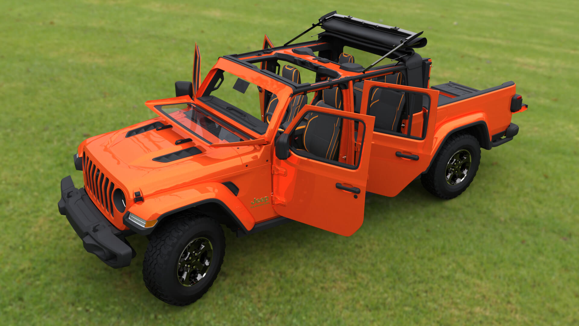 Jeep Gladiator 2020 - 3D Model by nerdadantes