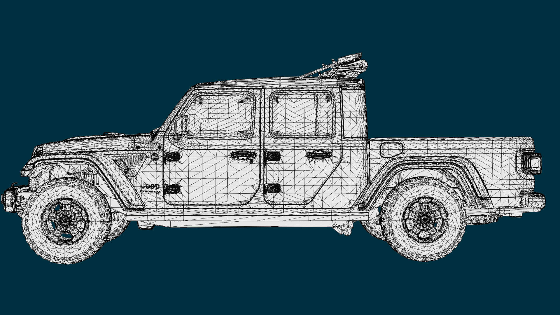Jeep Gladiator 2020 - 3D Model by nerdadantes