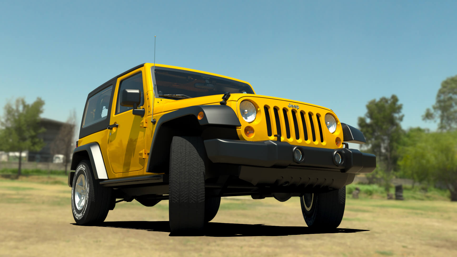 Jeep Wrangler 2012 - 3D Model by nerdadantes